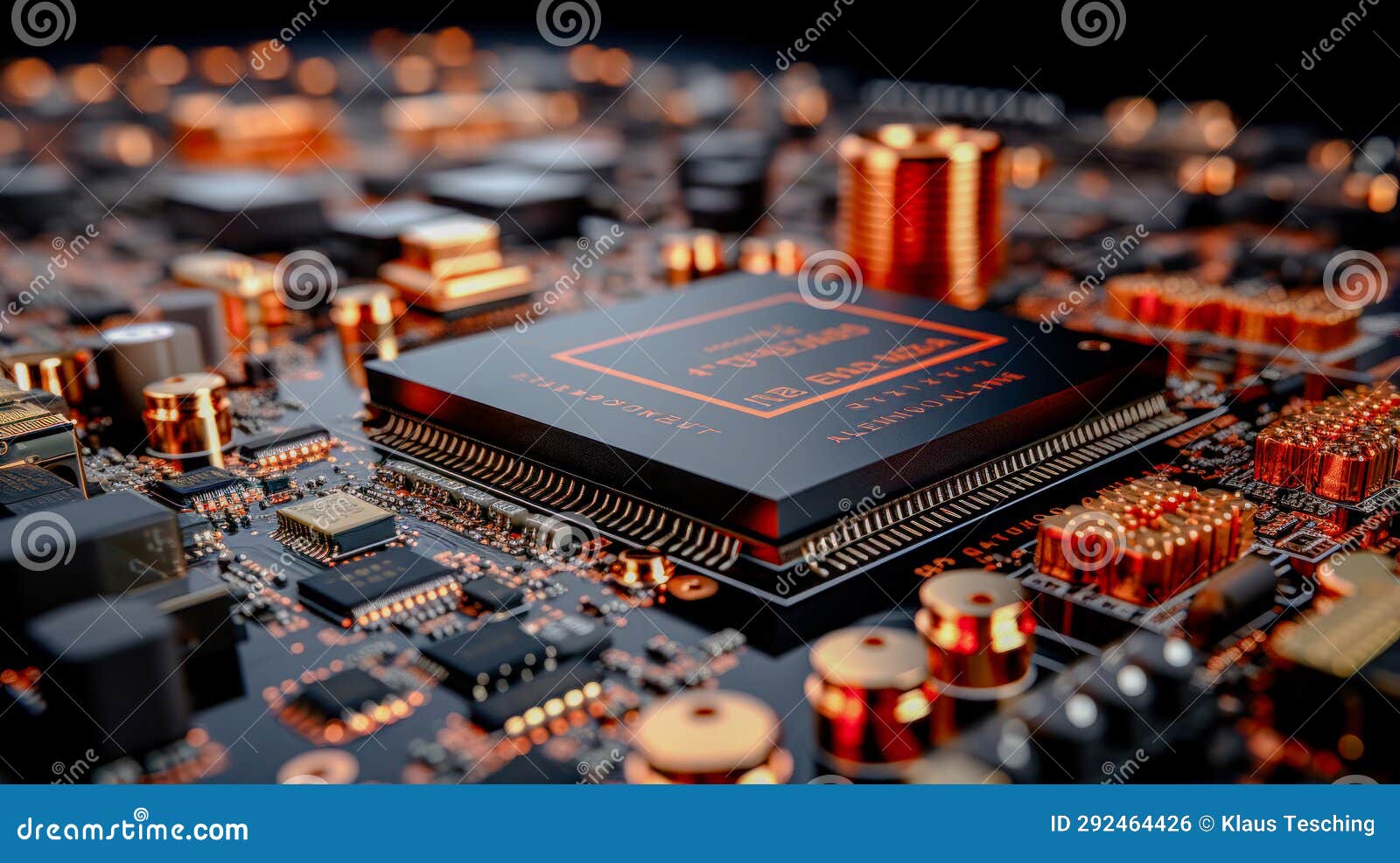 Multilayer Motherboard Hosts Microchips and Controllers, Powering Next ...