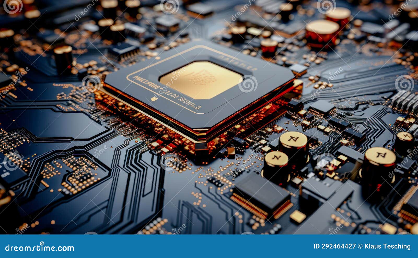 Multilayer Motherboard Hosts Microchips and Controllers, Powering Next ...