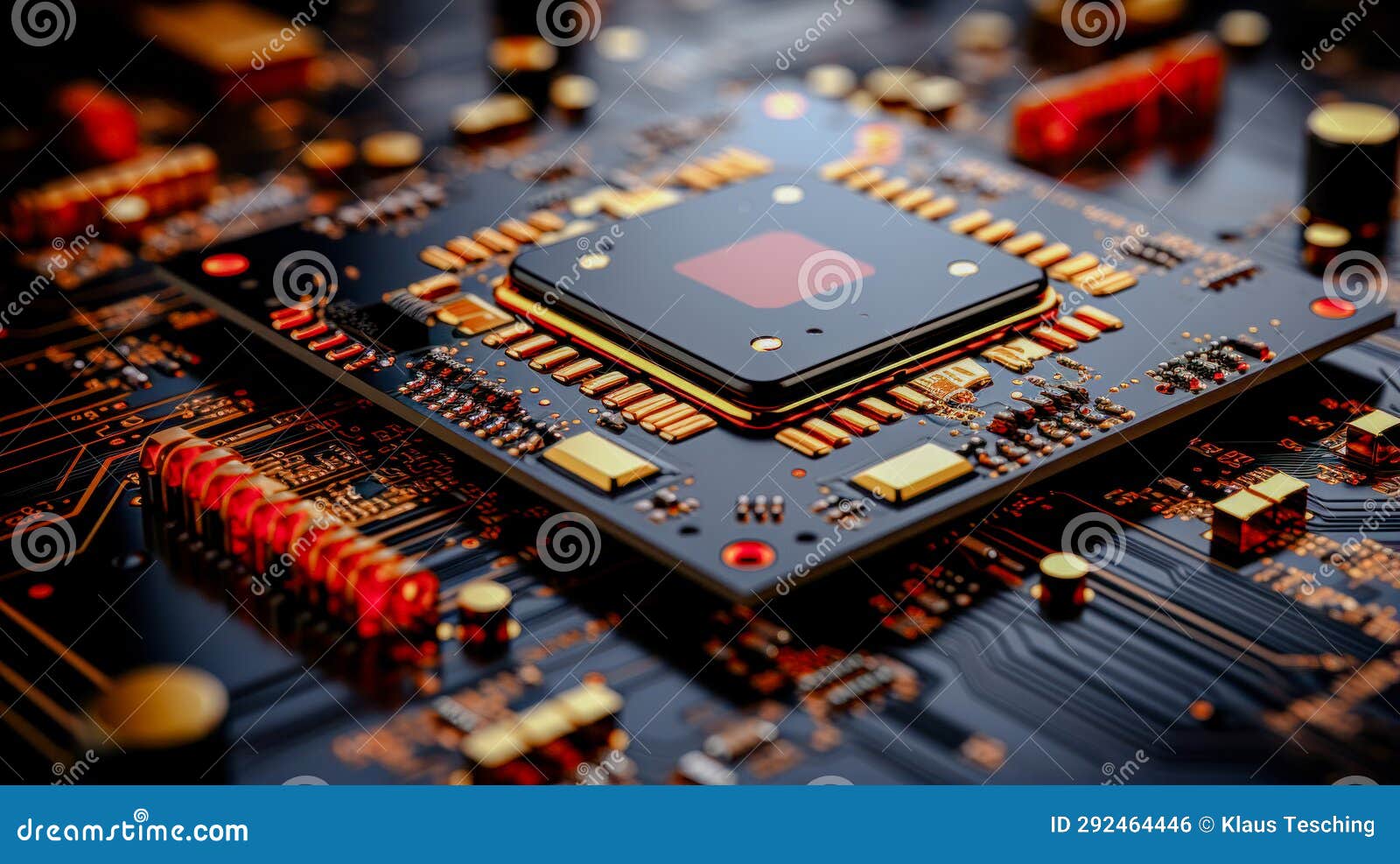Multilayer Motherboard Hosts Microchips and Controllers, Powering Next ...