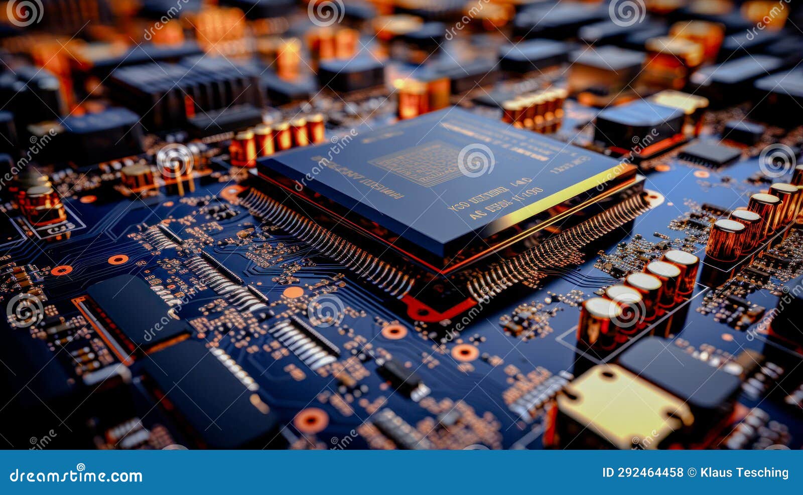 Multilayer Motherboard Hosts Microchips and Controllers, Powering Next ...