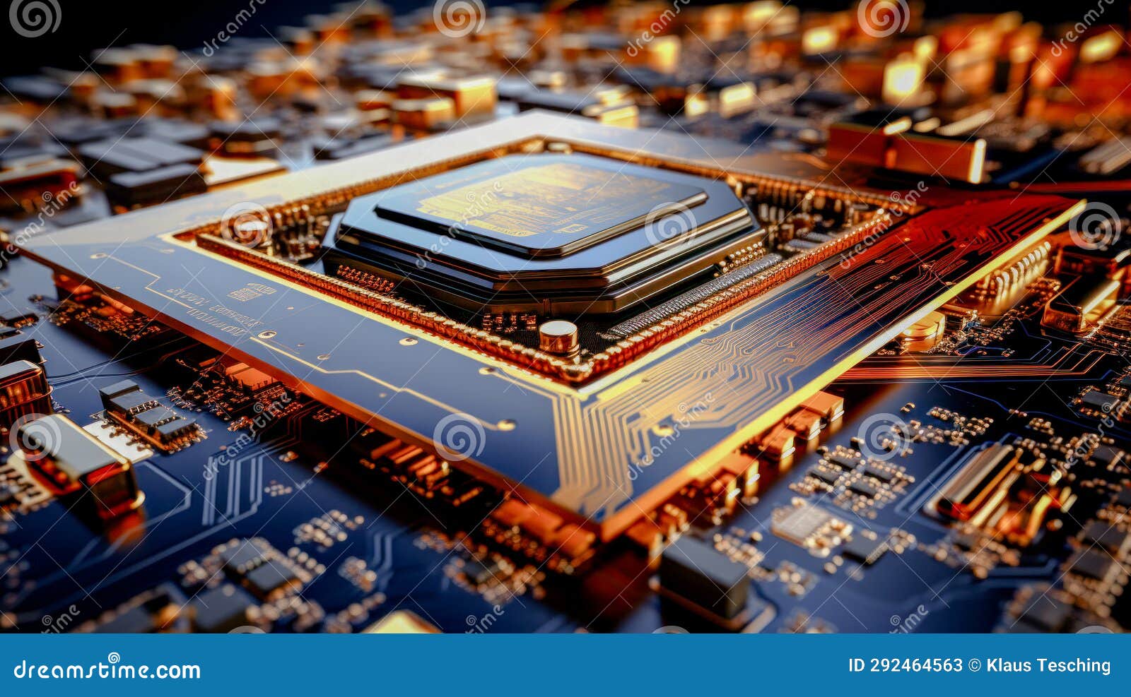 Multilayer Motherboard Hosts Microchips and Controllers, Powering Next ...