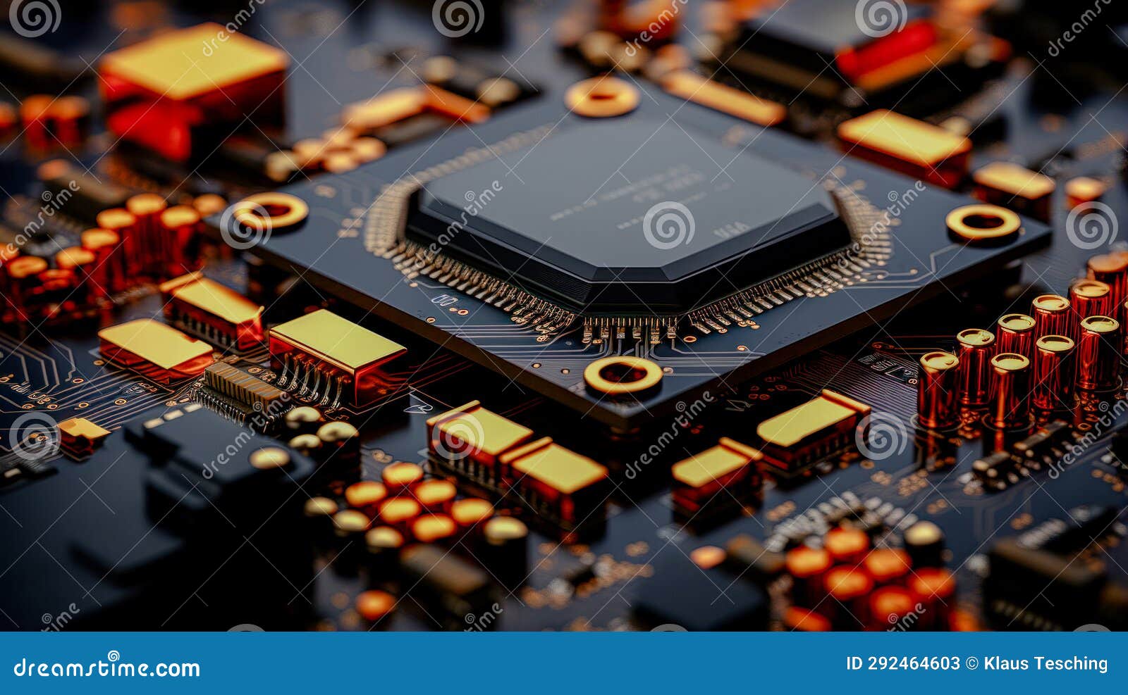 Multilayer Motherboard Hosts Microchips and Controllers, Powering Next ...
