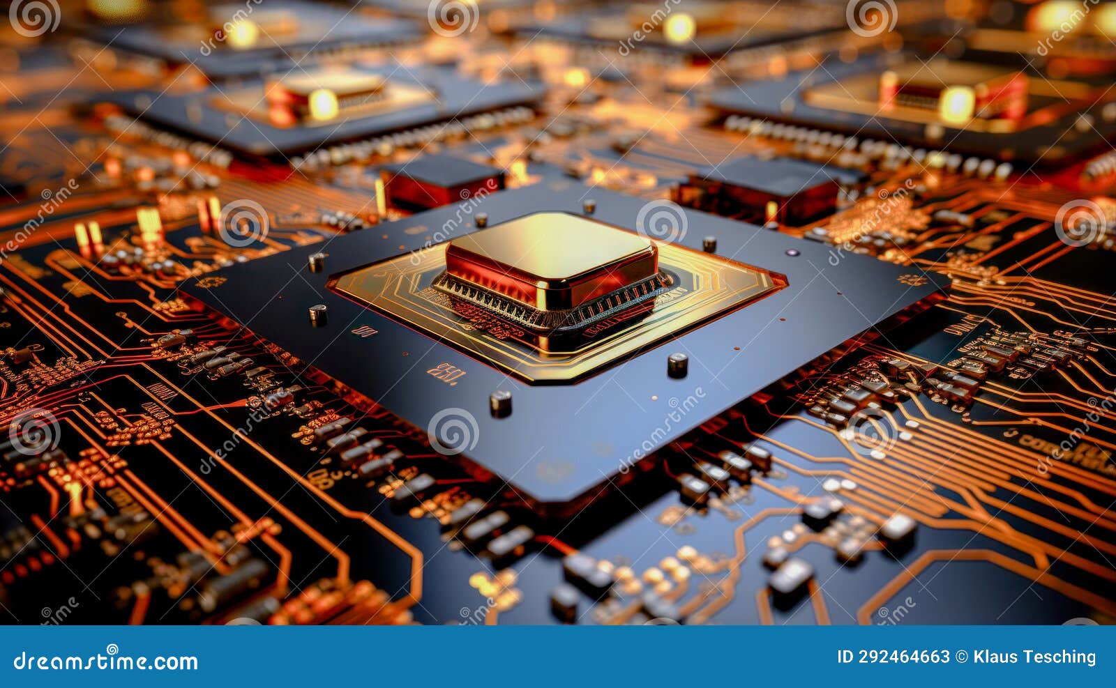 Multilayer Motherboard Hosts Microchips and Controllers, Powering Next ...
