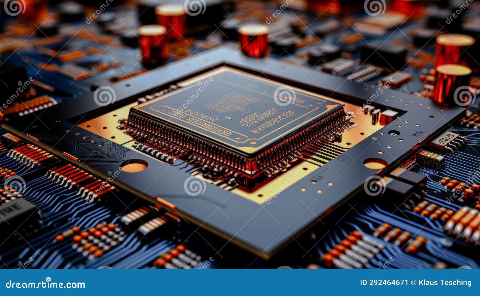 Multilayer Motherboard Hosts Microchips and Controllers, Powering Next ...