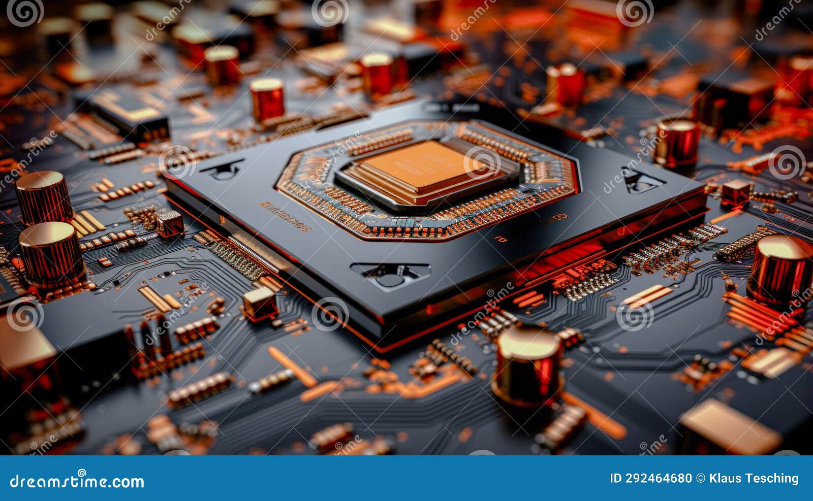 Multilayer Motherboard Hosts Microchips and Controllers, Powering Next ...