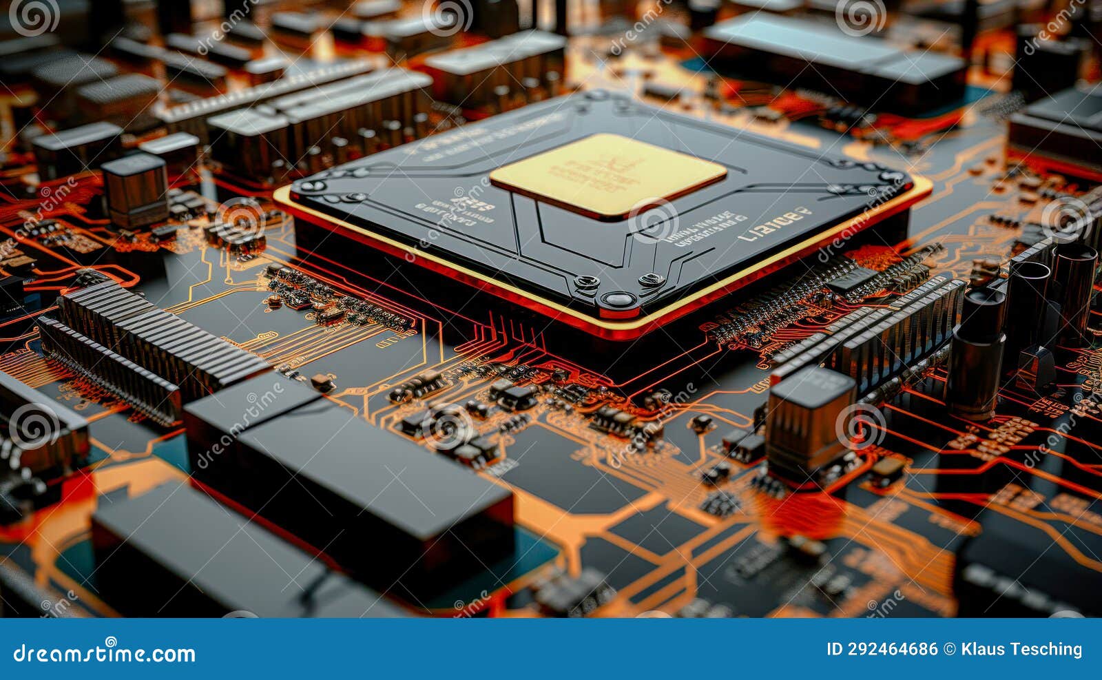 Multilayer Motherboard Hosts Microchips and Controllers, Powering Next ...