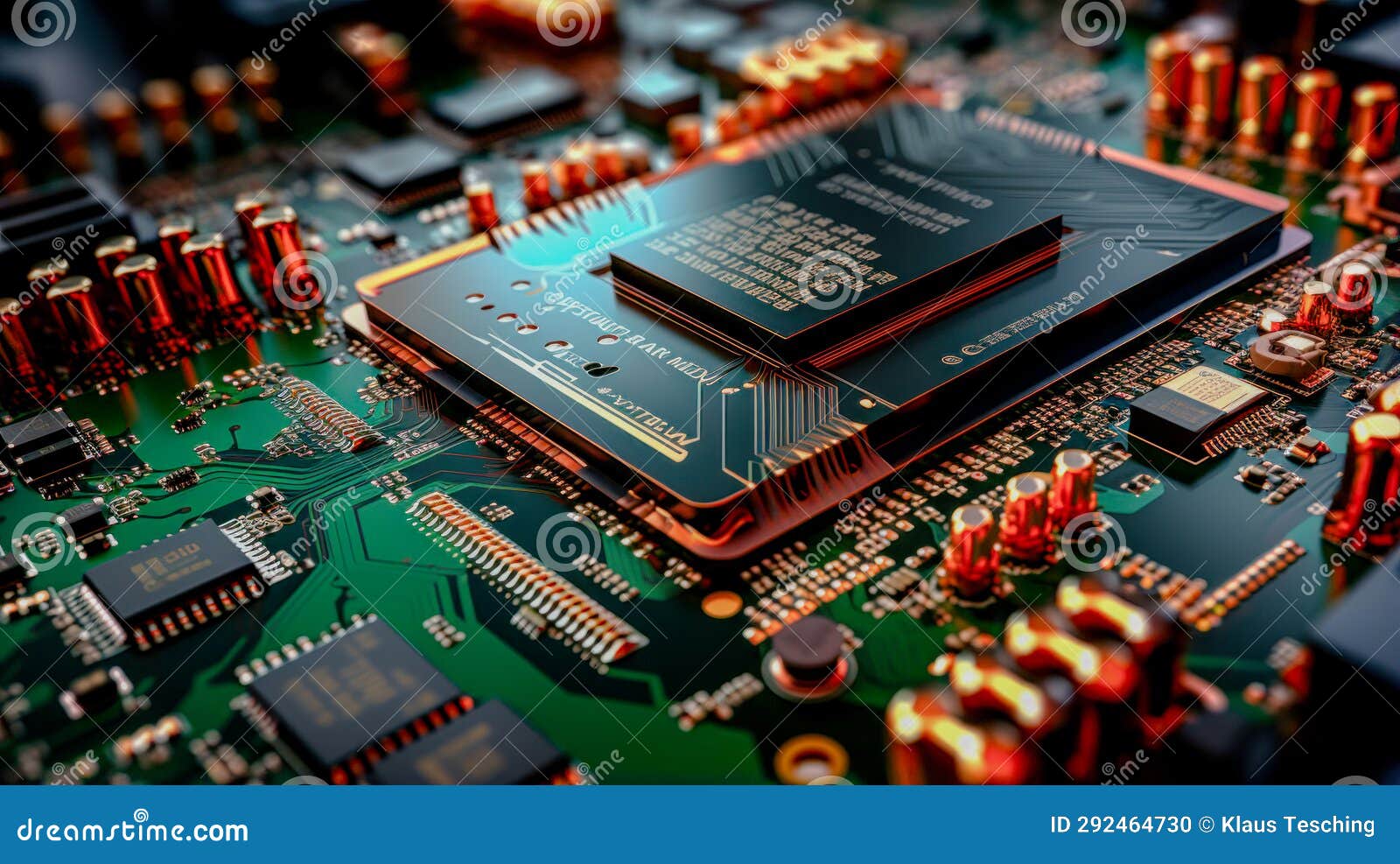 Multilayer Motherboard Hosts Microchips and Controllers, Powering Next ...