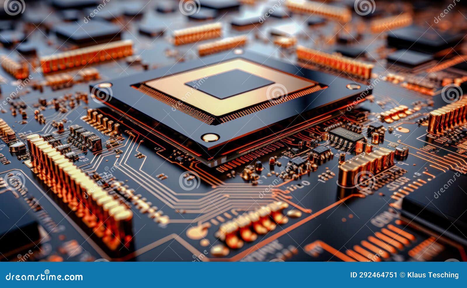 Multilayer Motherboard Hosts Microchips and Controllers, Powering Next ...
