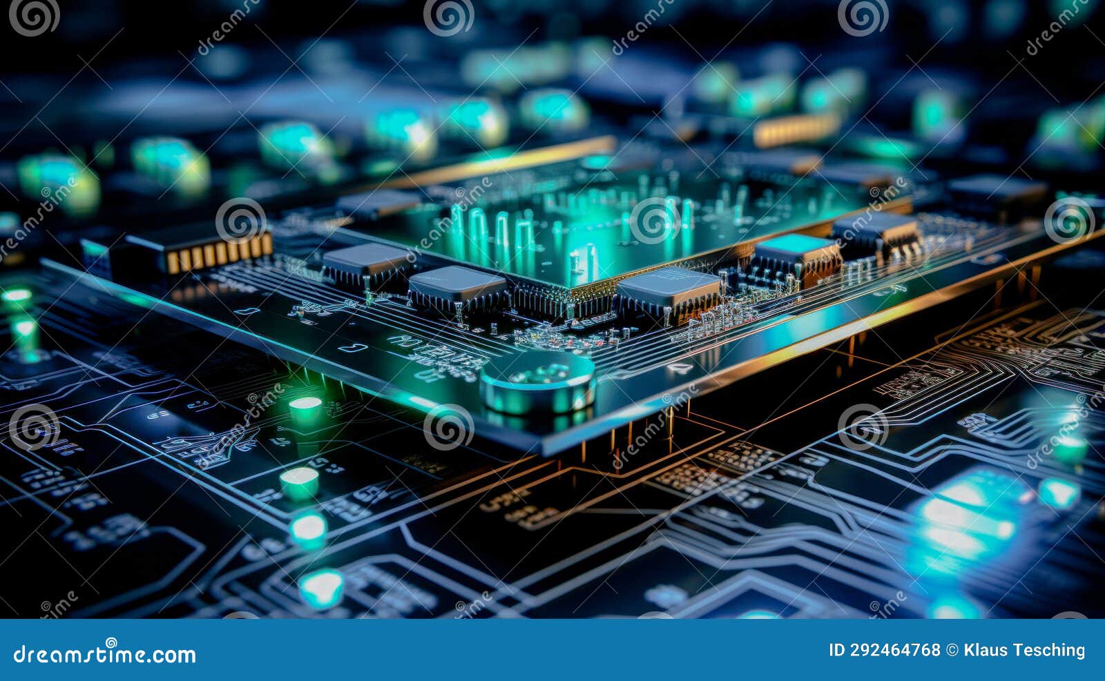 Multilayer Motherboard Hosts Microchips and Controllers, Powering Next ...