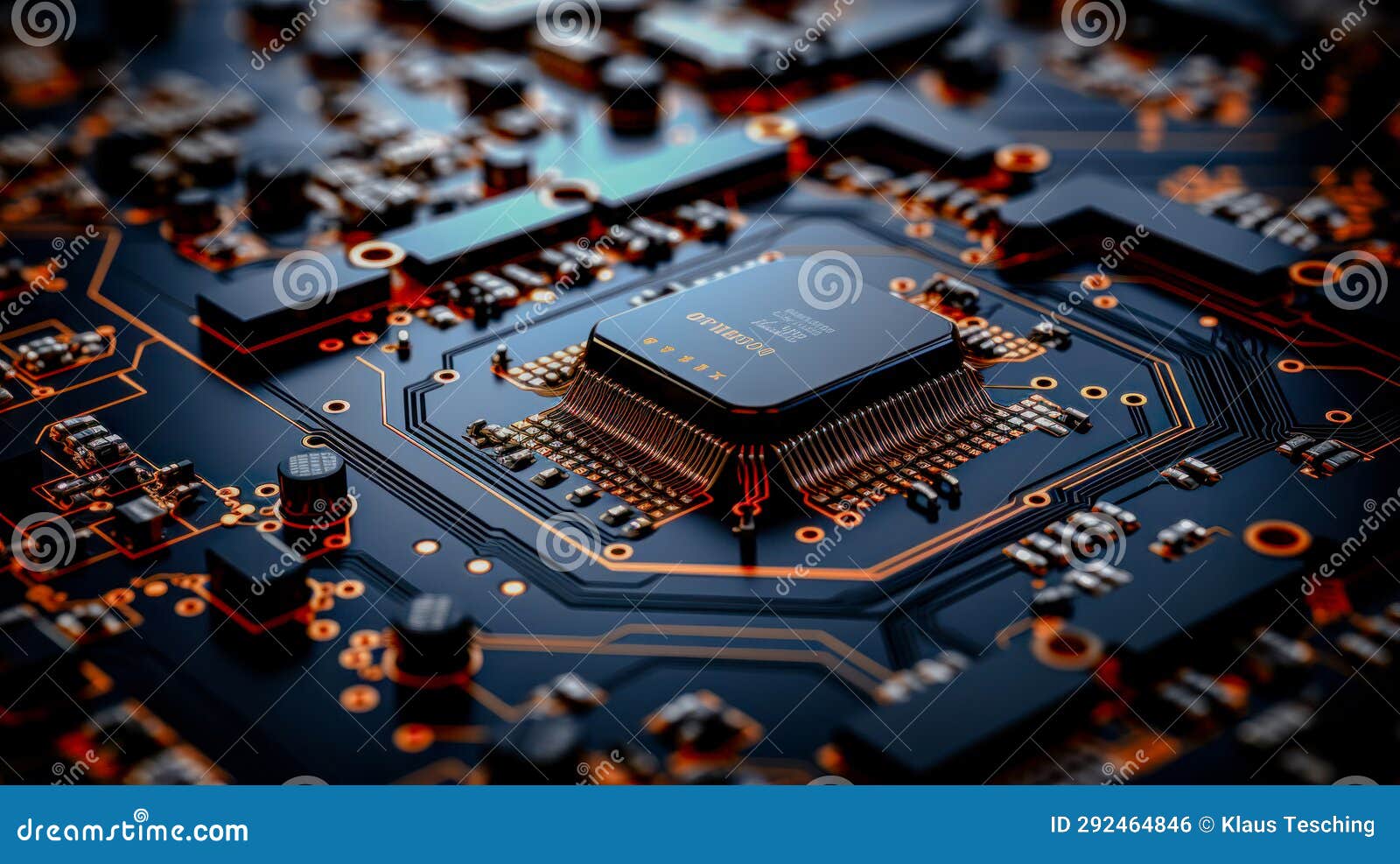 Multilayer Motherboard Hosts Microchips and Controllers, Powering Next ...