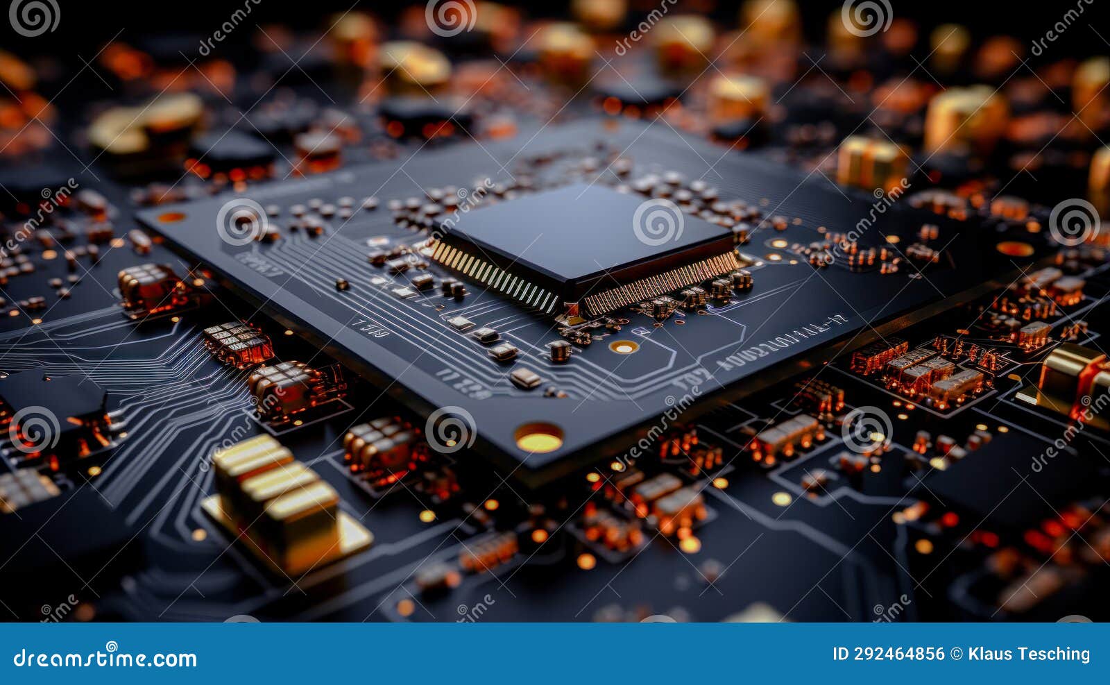 Multilayer Motherboard Hosts Microchips and Controllers, Powering Next ...