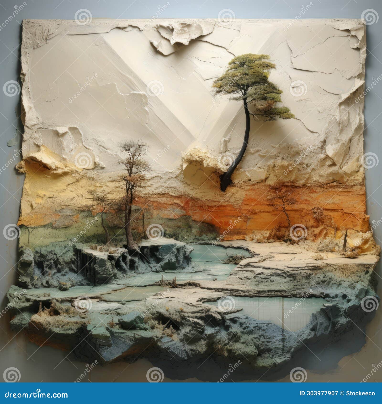 Multilayered Plaster Landscape Canvas: a Three-dimensional Masterpiece ...