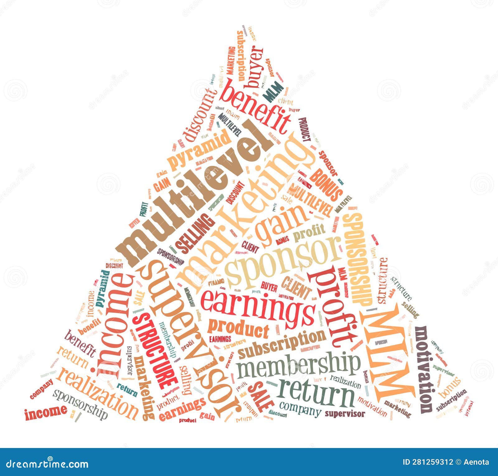 Multilevel Marketing Tag Cloud - Vector Illustration Stock Vector ...