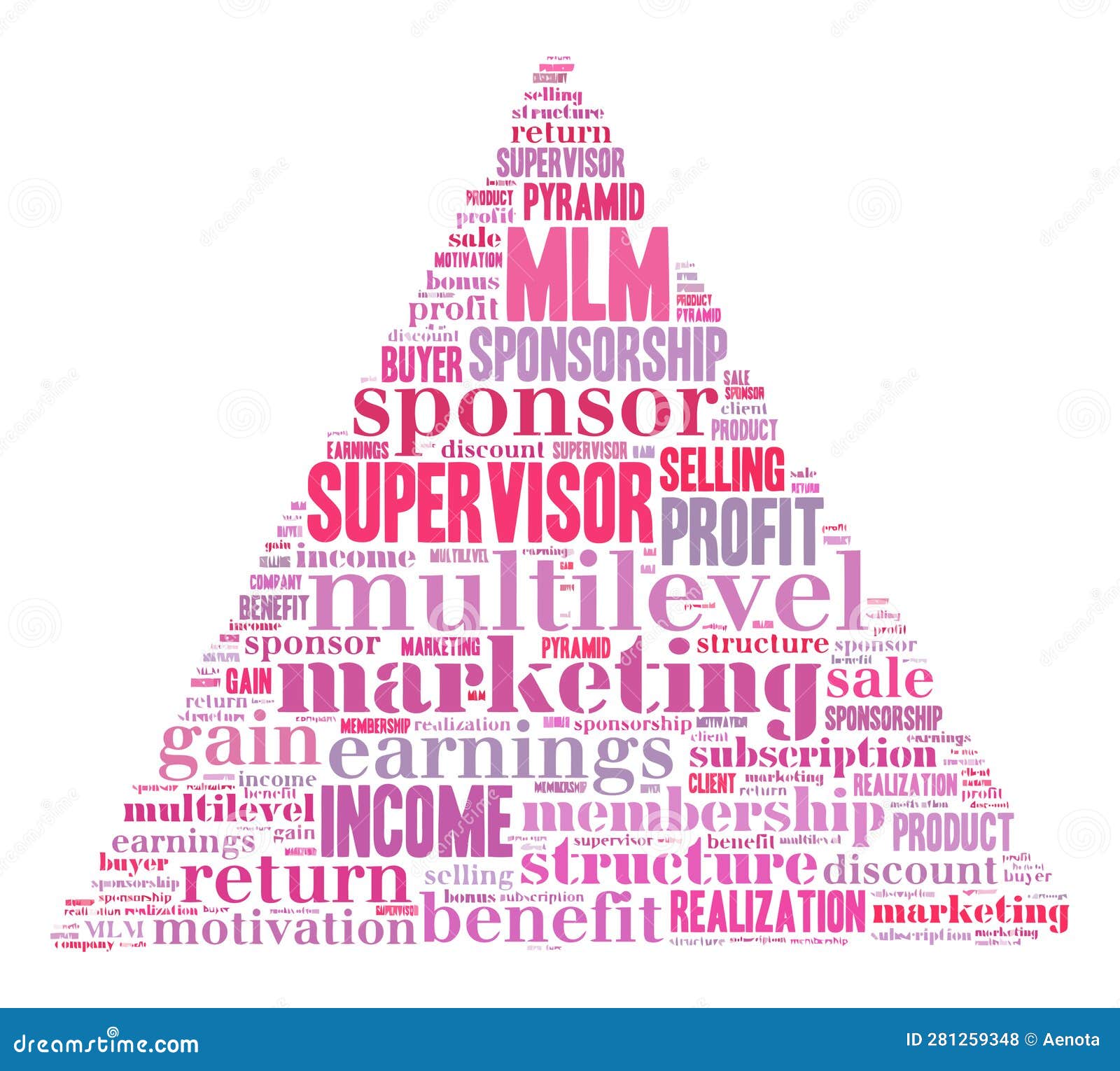 Multilevel Marketing Tag Cloud - Vector Illustration Stock Vector ...