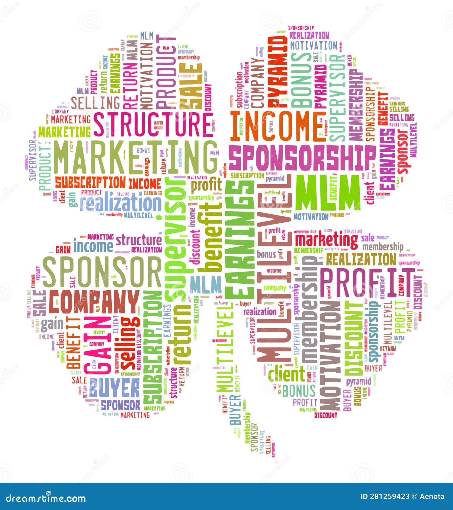Multilevel Marketing Tag Cloud - Vector Illustration Stock Vector ...