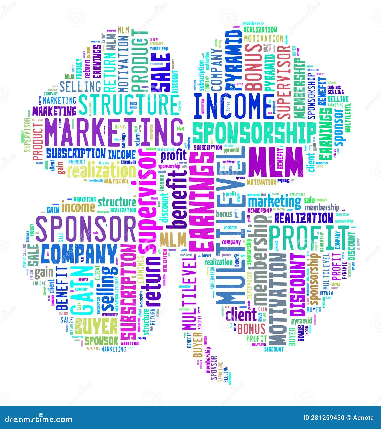 Multilevel Marketing Tag Cloud - Vector Illustration Stock Vector ...