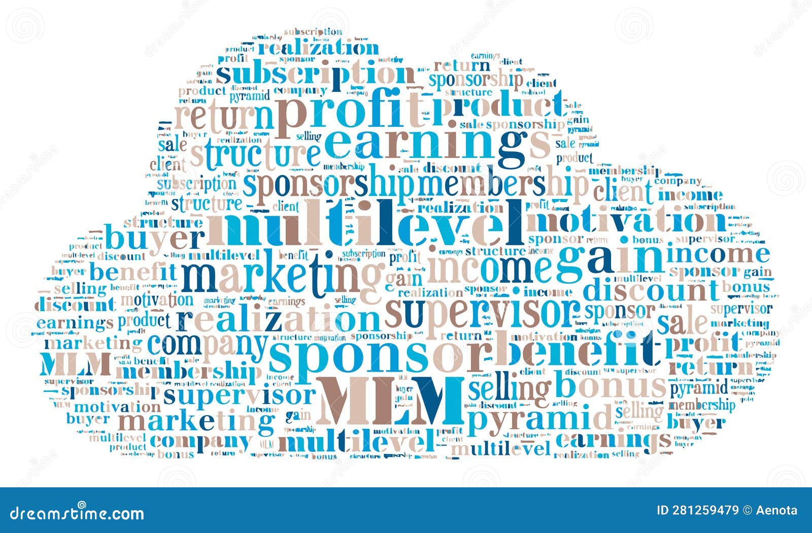 Multilevel Marketing Tag Cloud - Vector Illustration Stock Vector ...