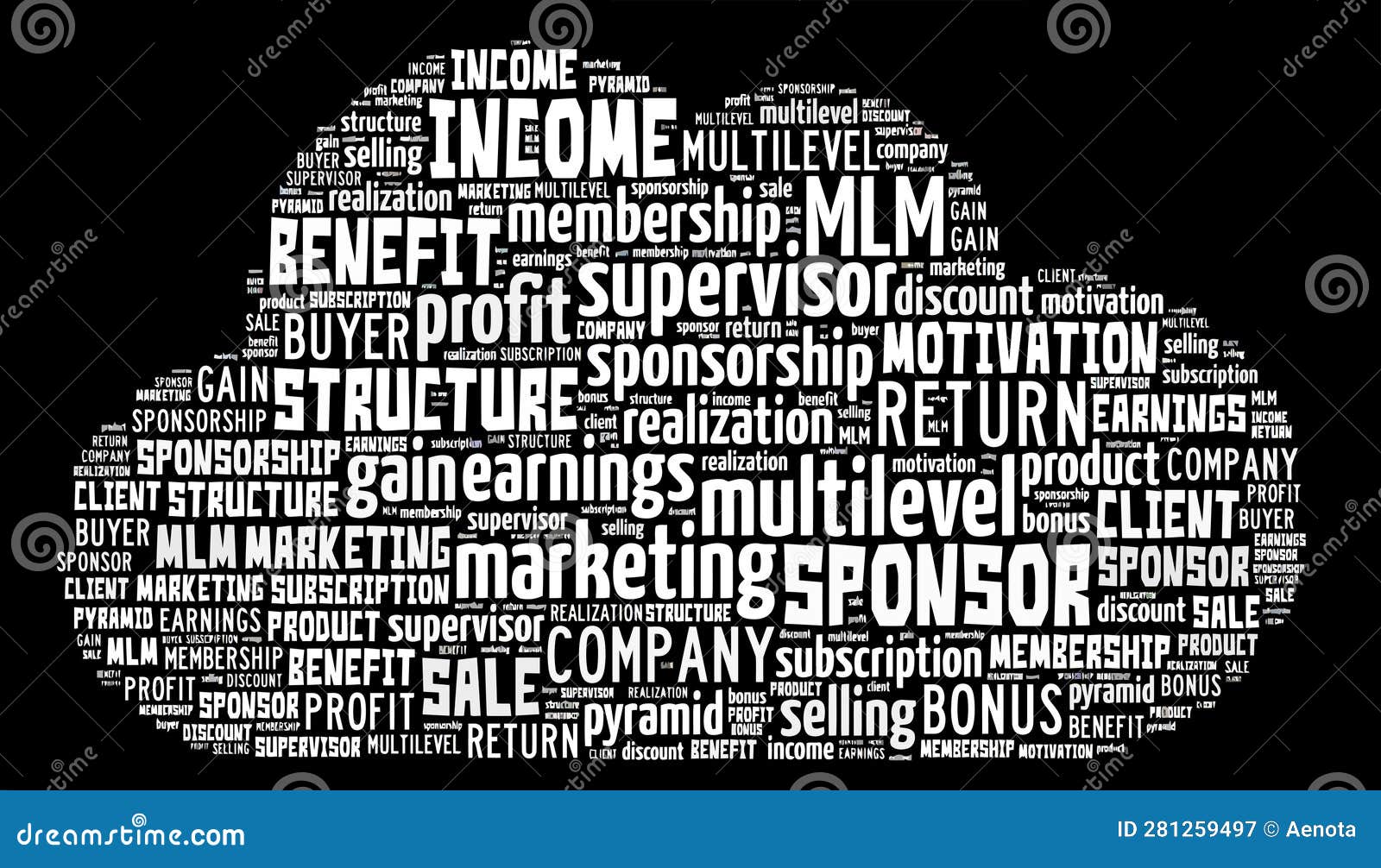 Multilevel Marketing Tag Cloud - Vector Illustration Stock Vector ...
