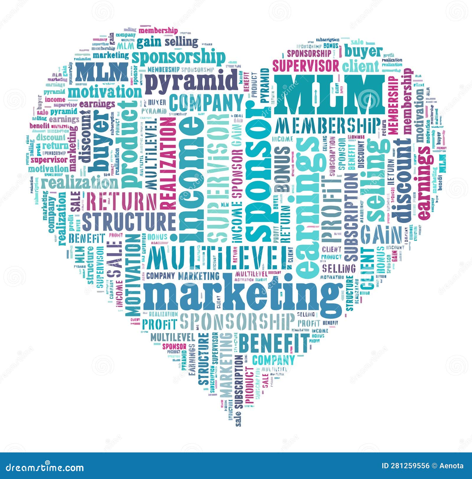 Multilevel Marketing Tag Cloud - Vector Illustration Stock Vector ...