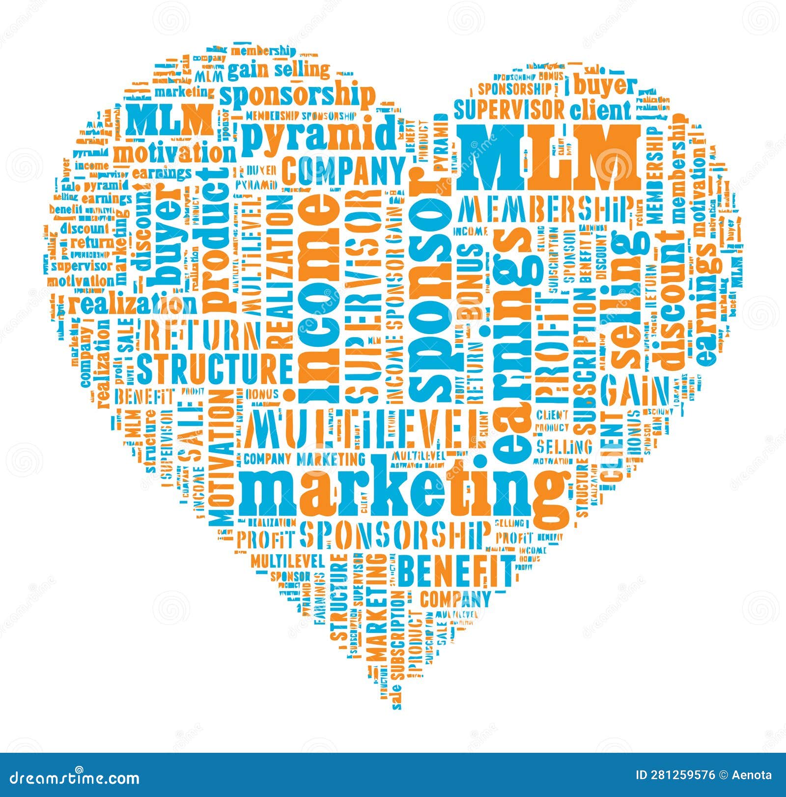 Multilevel Marketing Tag Cloud - Vector Illustration Stock Vector ...