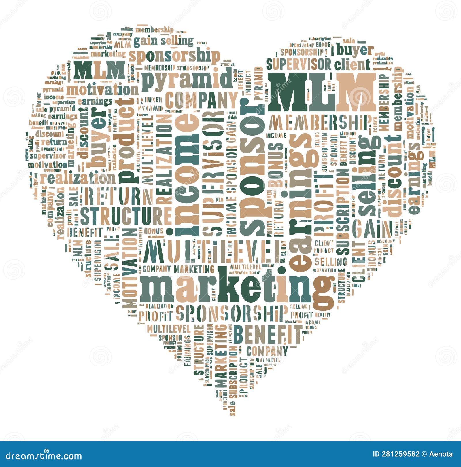 Multilevel Marketing Tag Cloud - Vector Illustration Stock Vector ...