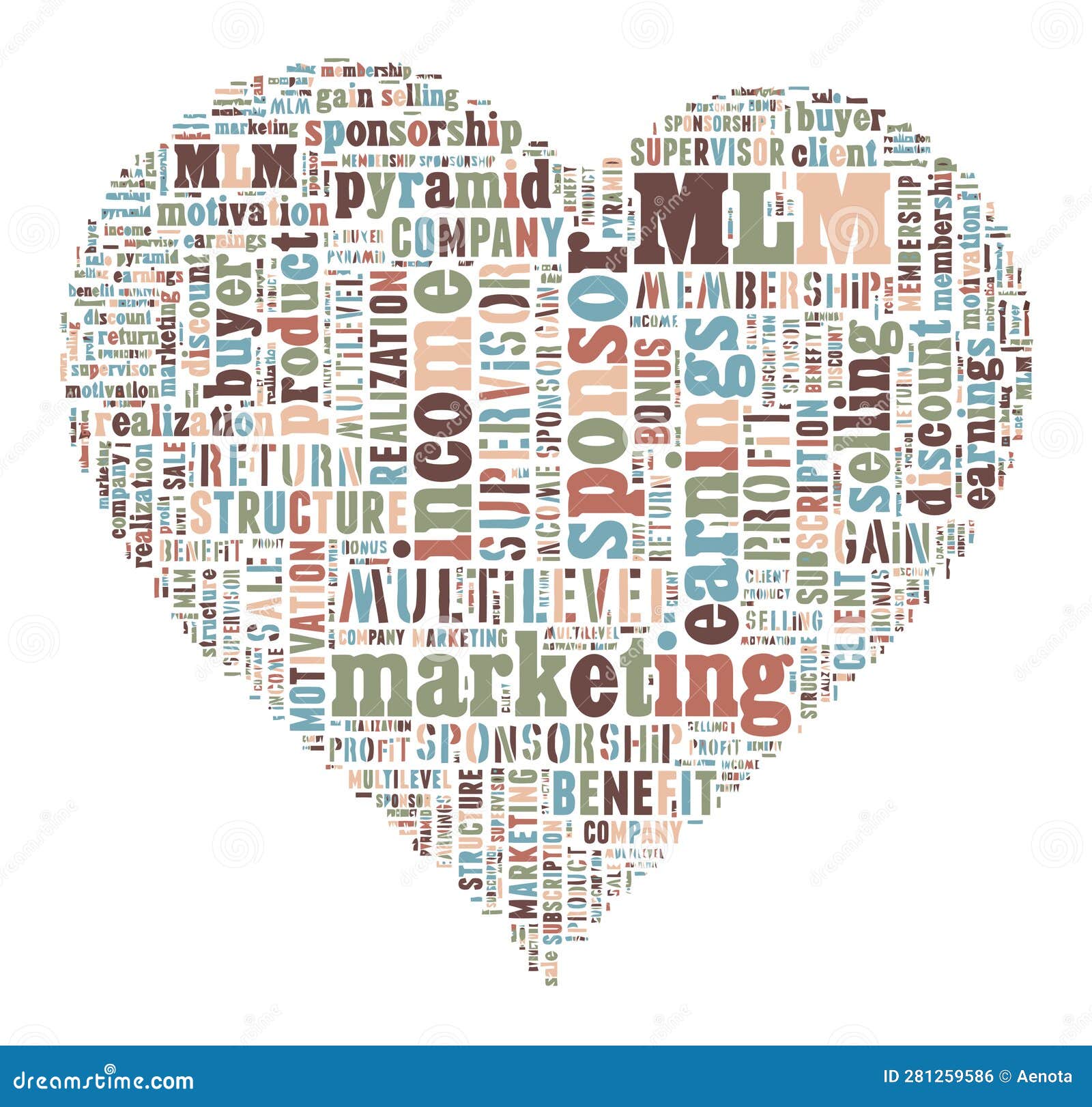 Multilevel Marketing Tag Cloud - Vector Illustration Stock Vector ...