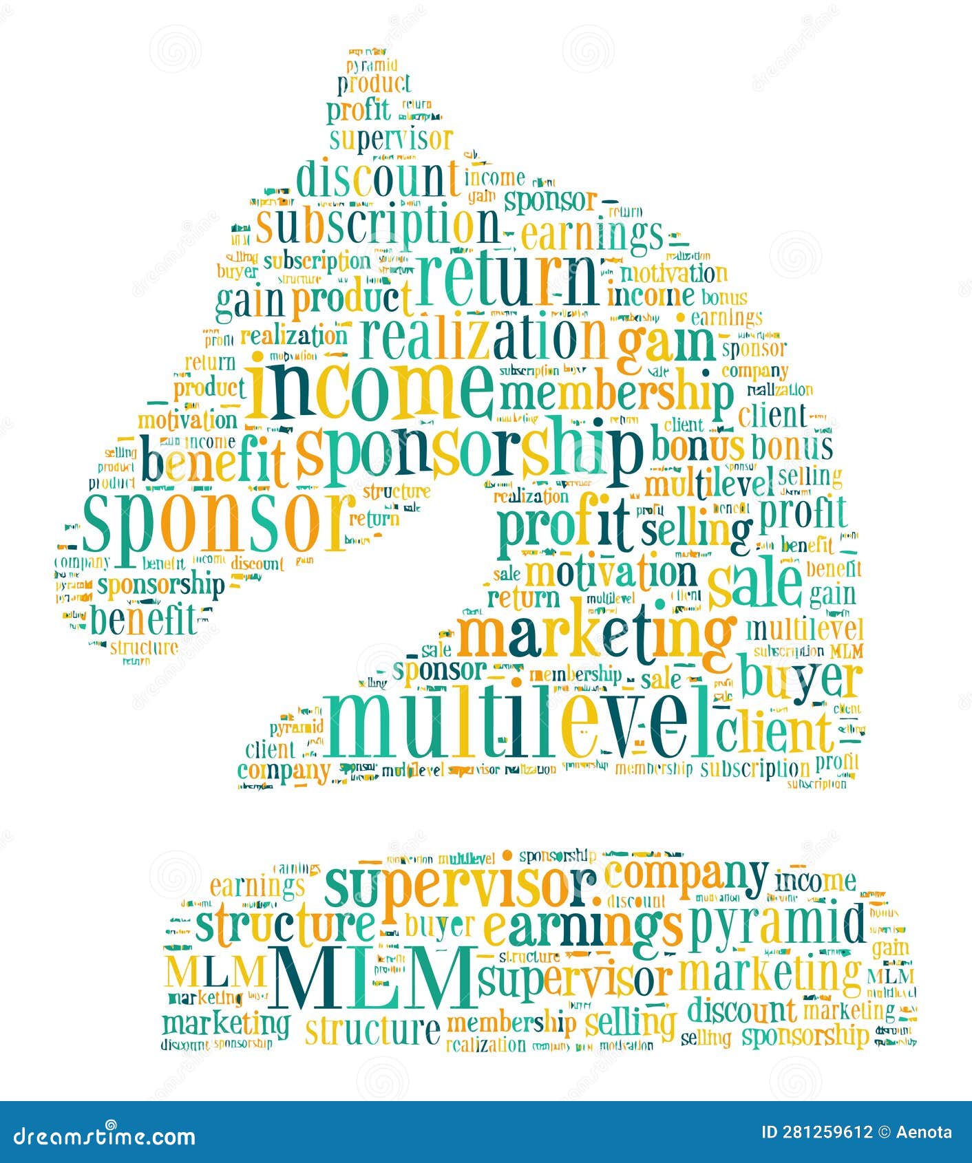 Multilevel Marketing Tag Cloud - Vector Illustration Stock Vector ...
