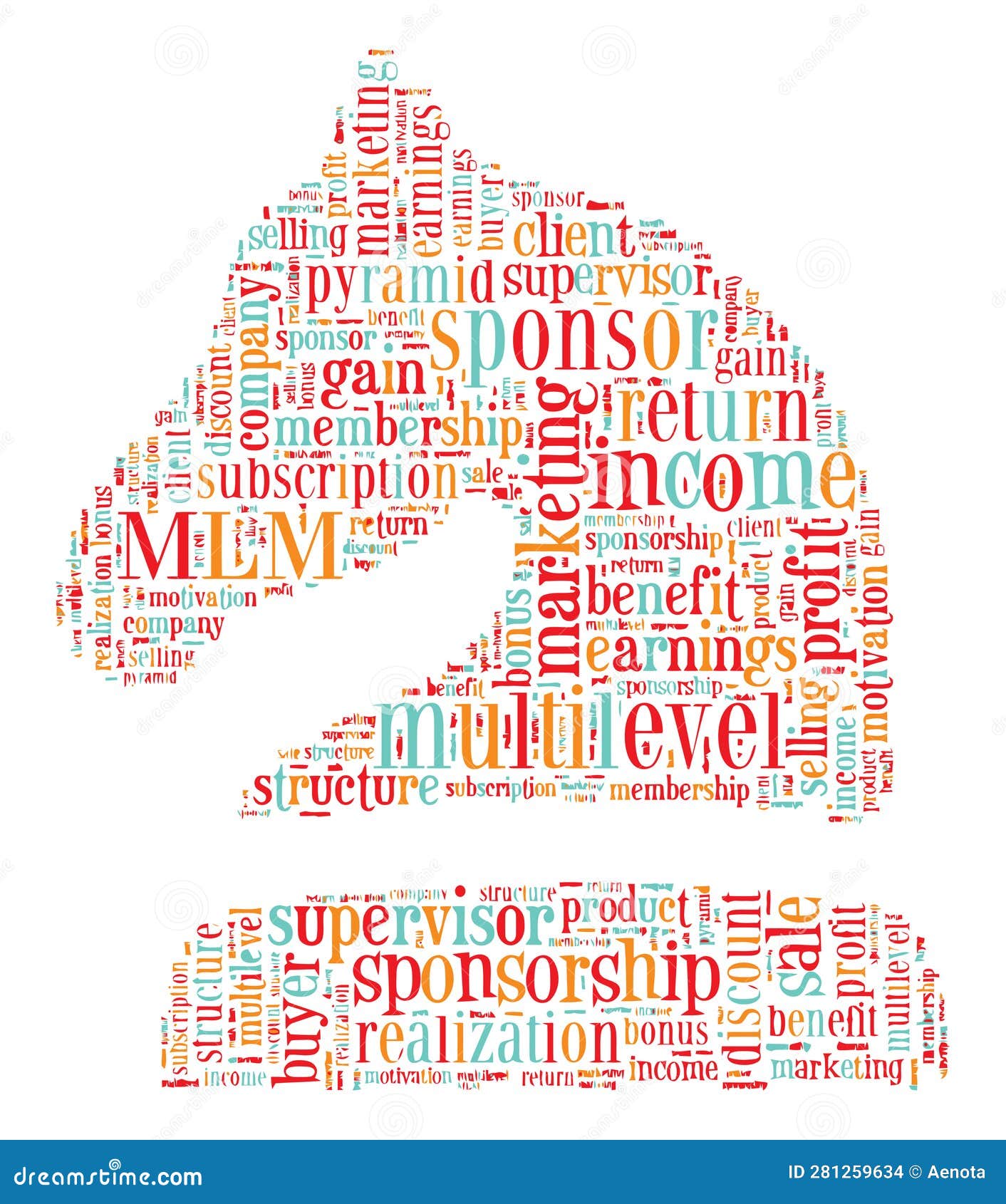 Multilevel Marketing Tag Cloud - Vector Illustration Stock Vector ...