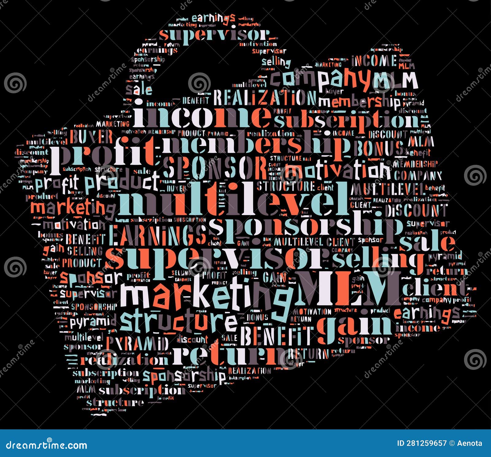Multilevel Marketing Tag Cloud - Vector Illustration Stock Vector ...