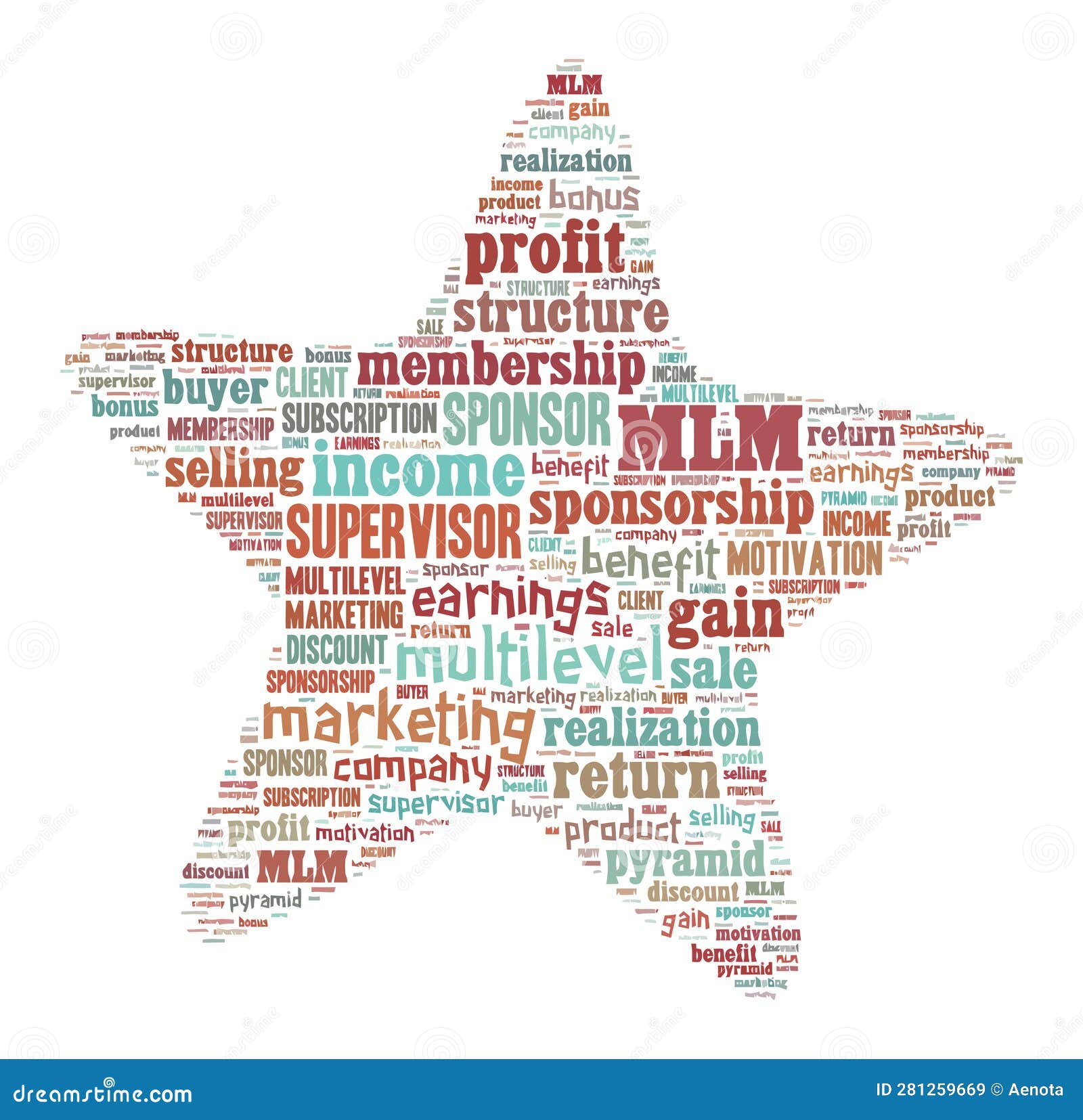 Multilevel Marketing Tag Cloud - Vector Illustration Stock Vector ...