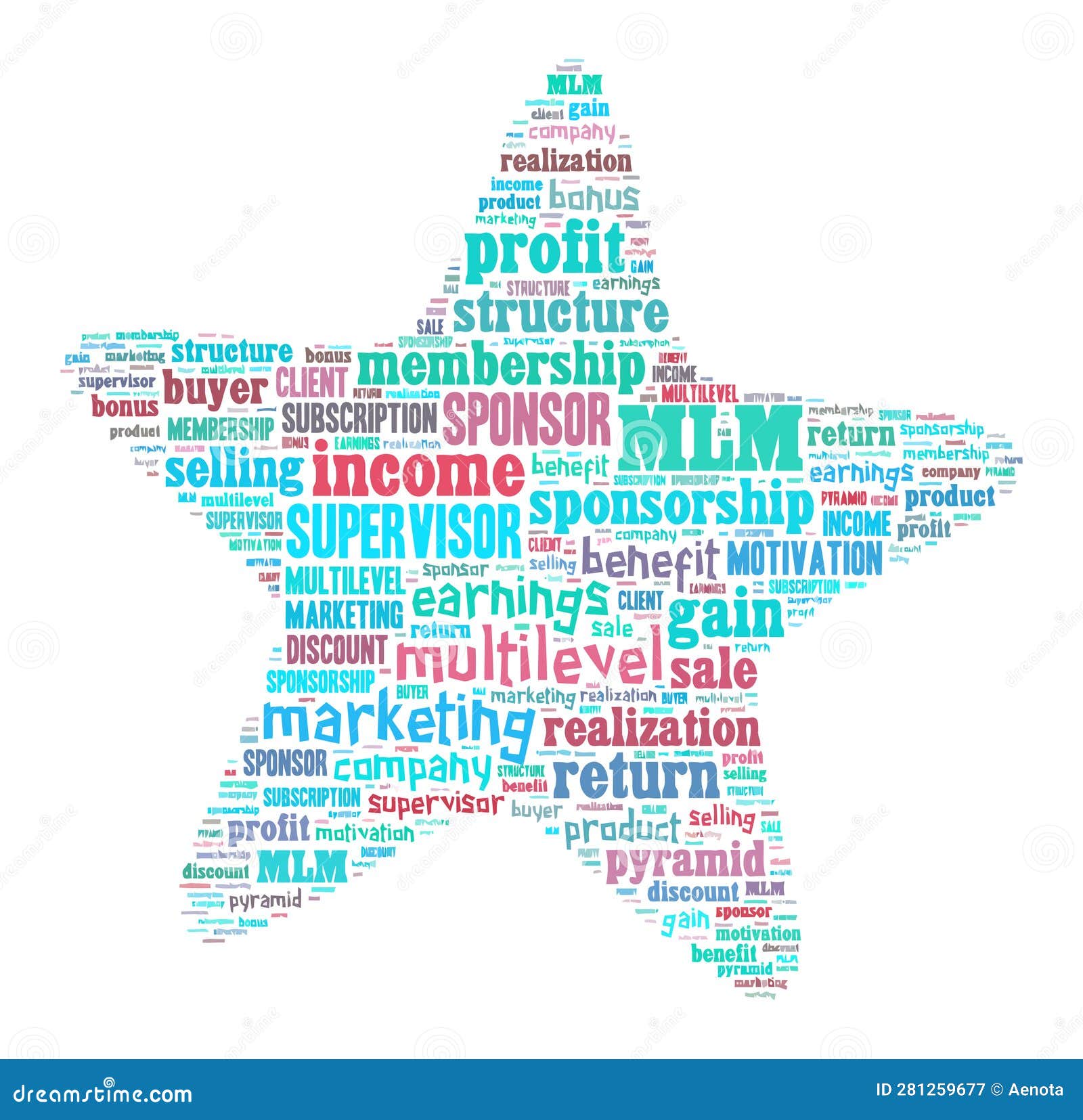 Multilevel Marketing Tag Cloud - Vector Illustration Stock Vector ...