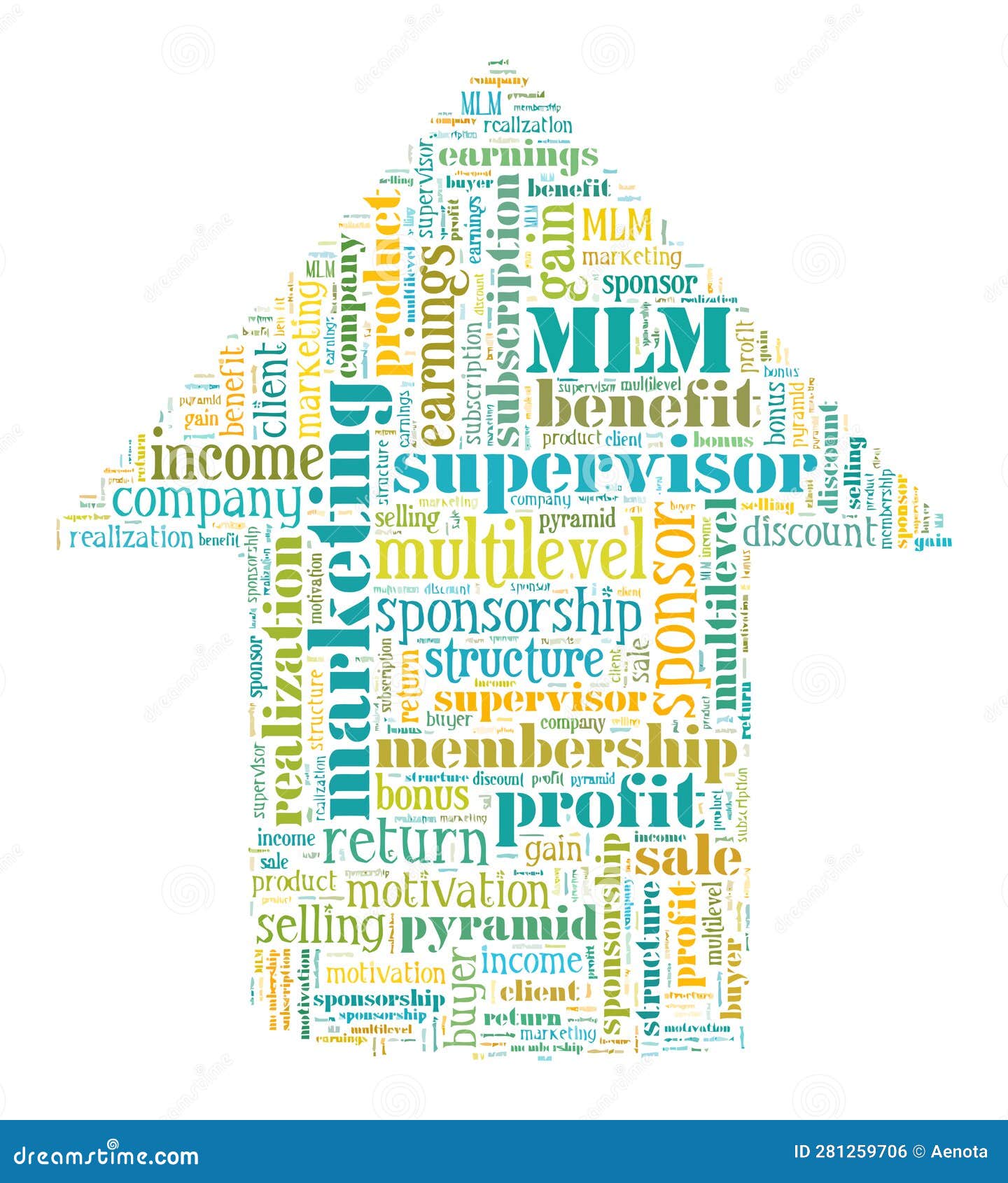 Multilevel Marketing Tag Cloud - Vector Illustration Stock Vector ...