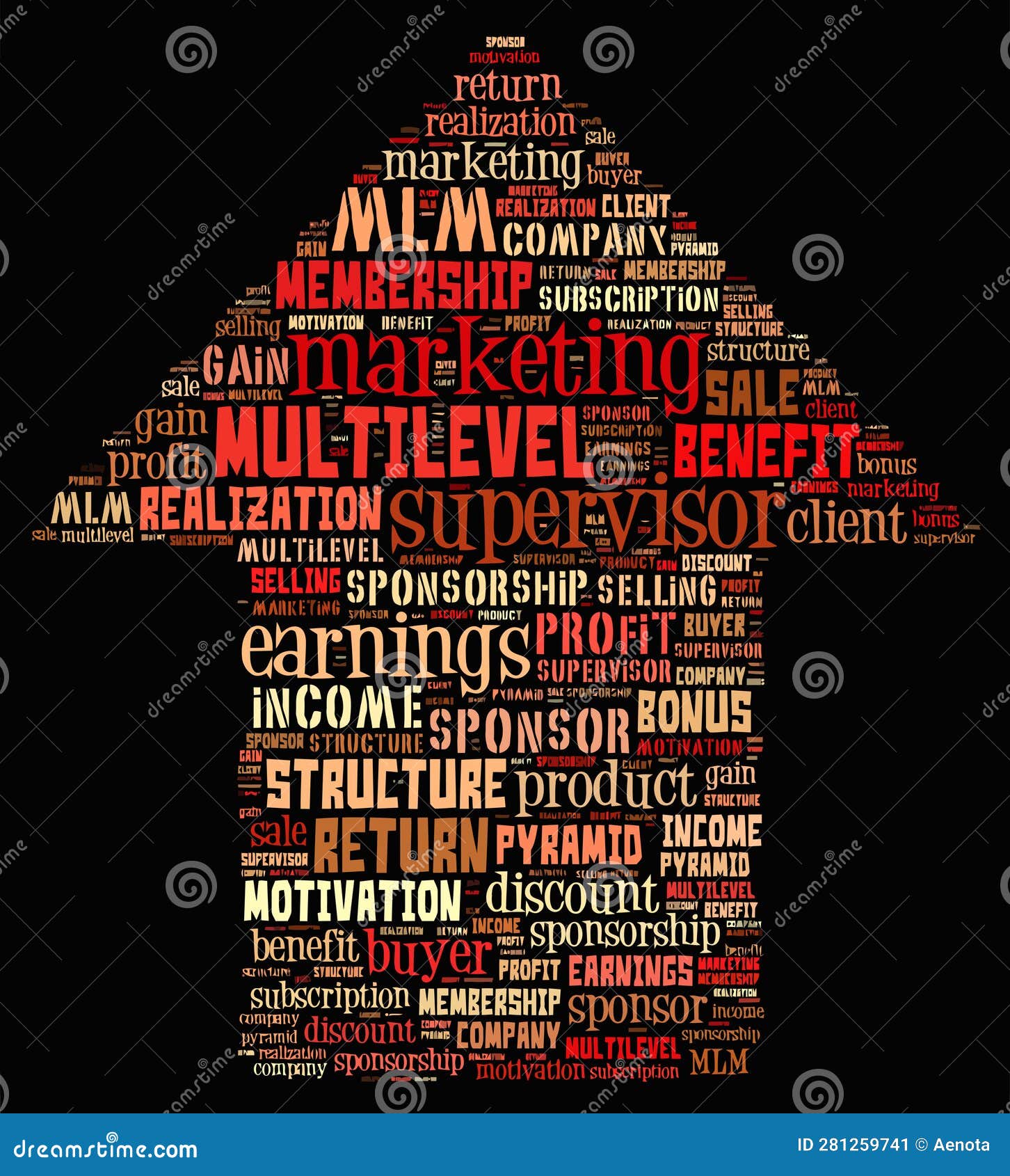 Multilevel Marketing Tag Cloud - Vector Illustration Stock Vector ...