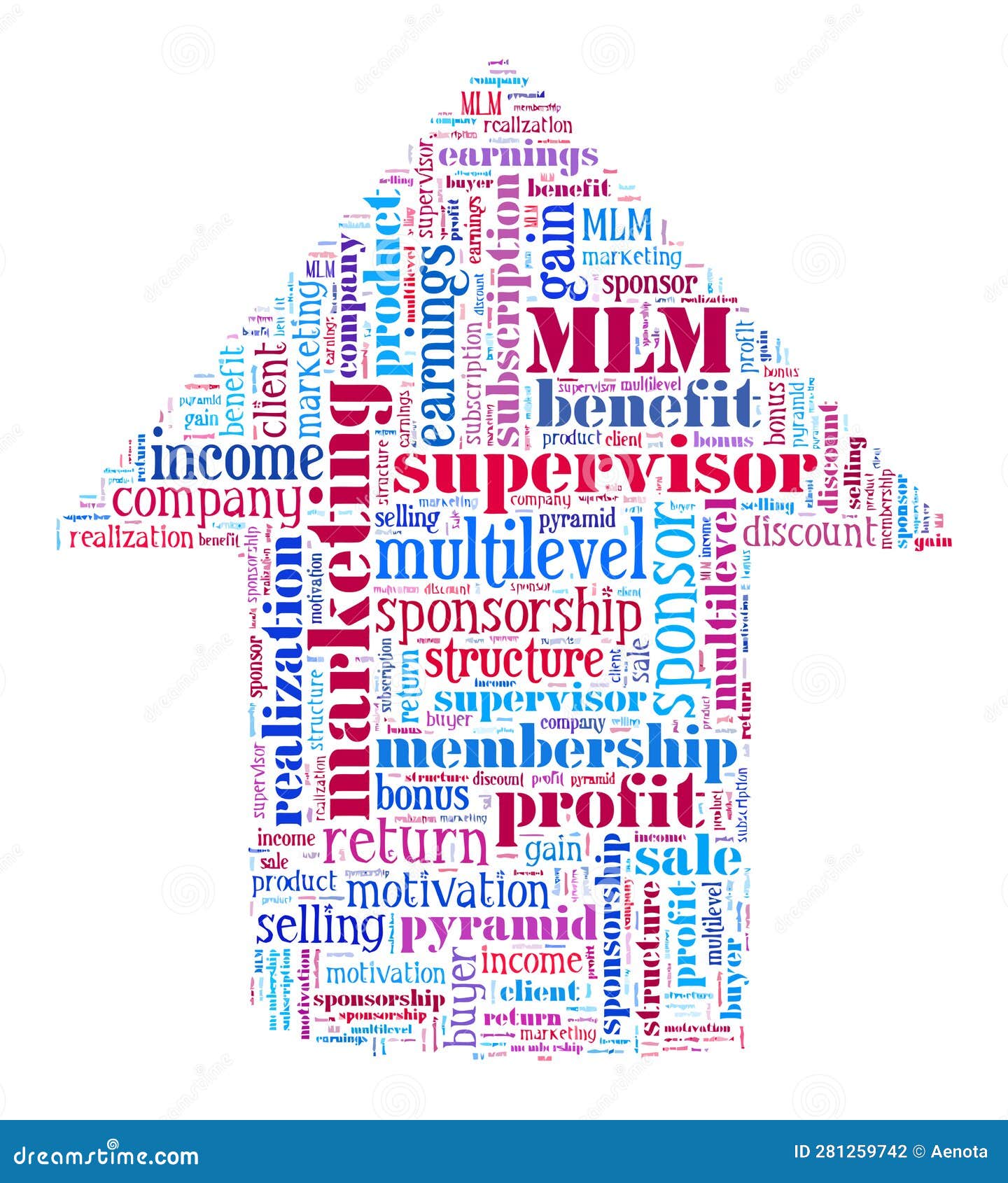 Multilevel Marketing Tag Cloud - Vector Illustration Stock Vector ...