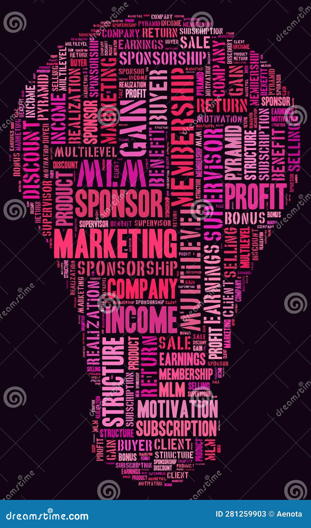 Multilevel Marketing Tag Cloud - Vector Illustration Stock Vector ...