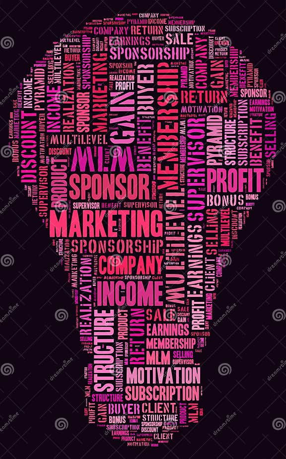 Multilevel Marketing Tag Cloud - Vector Illustration Stock Vector ...