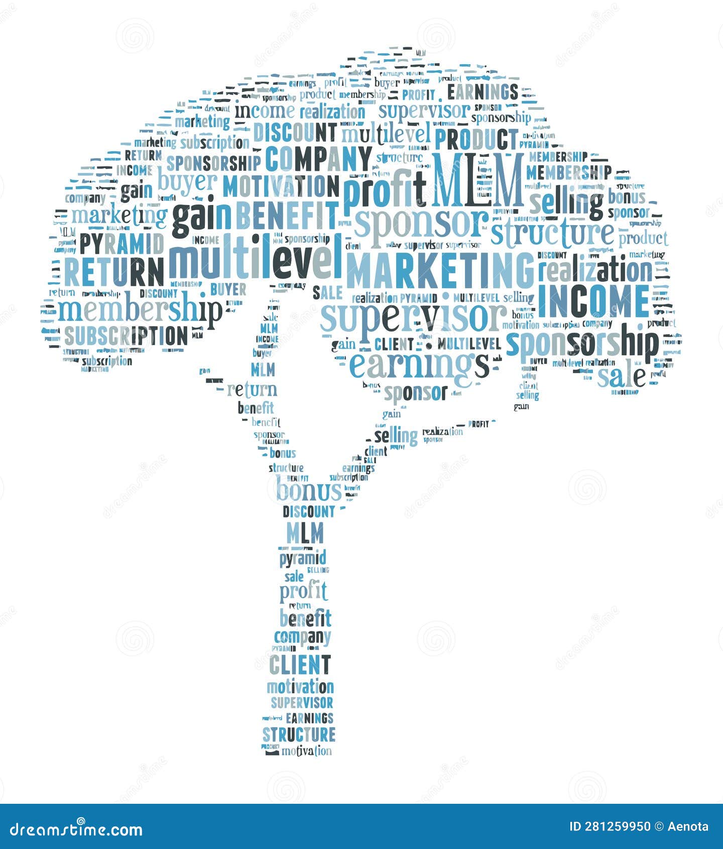 Multilevel Marketing Tag Cloud - Vector Illustration Stock Vector ...