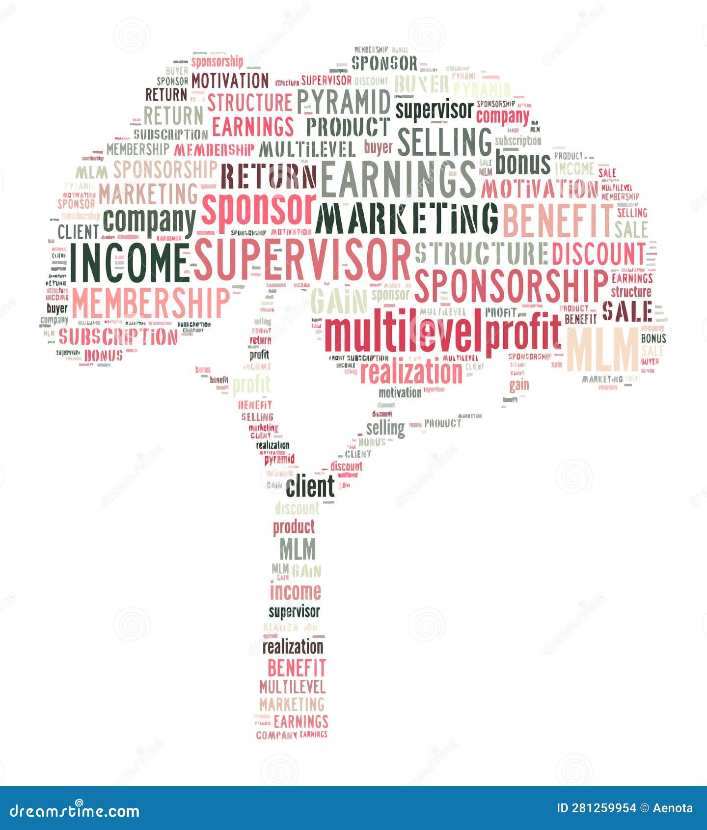 Multilevel Marketing Tag Cloud - Vector Illustration Stock Vector ...