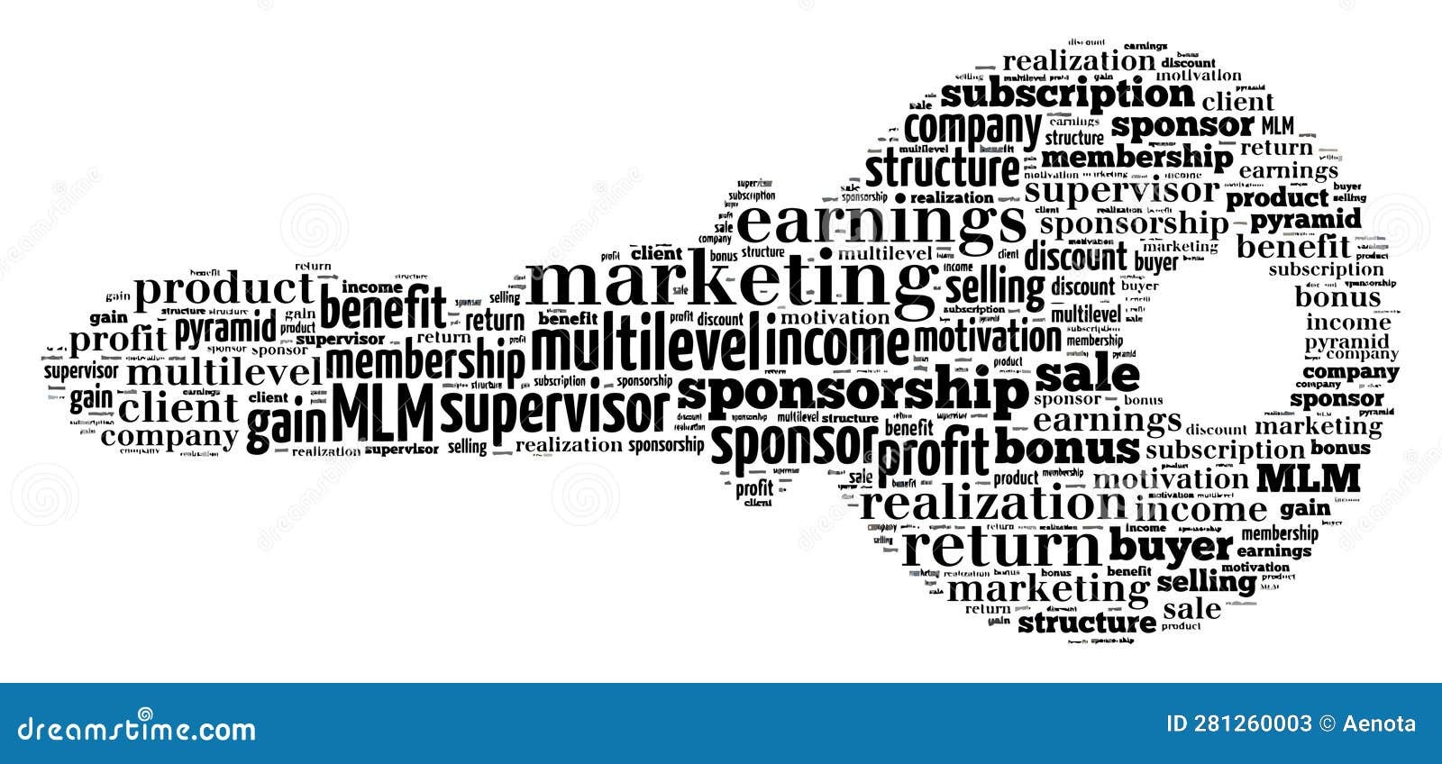 Multilevel Marketing Tag Cloud - Vector Illustration Stock Vector ...