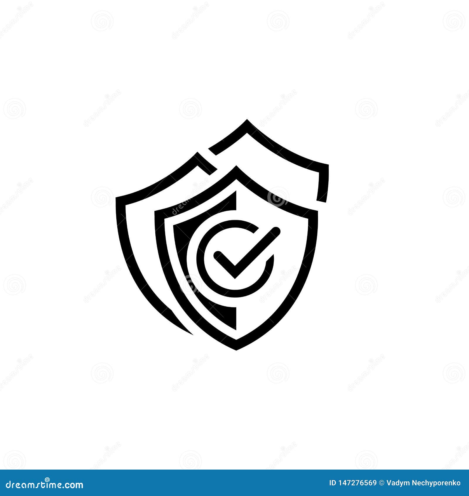 Multilevel Security Icon. Flat Design Stock Illustration - Illustration ...