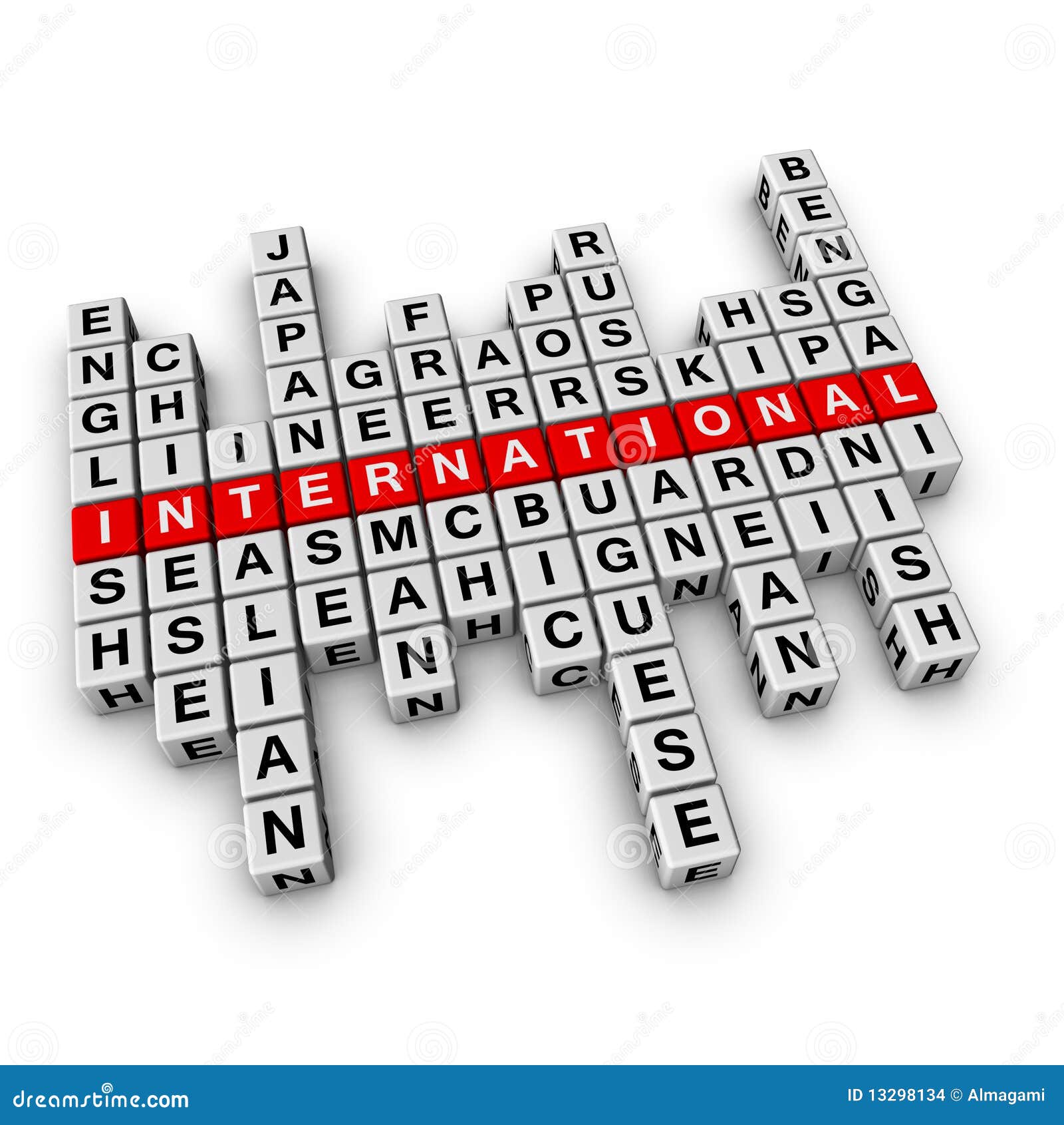Multilingual concept stock illustration. Illustration of isolated ...