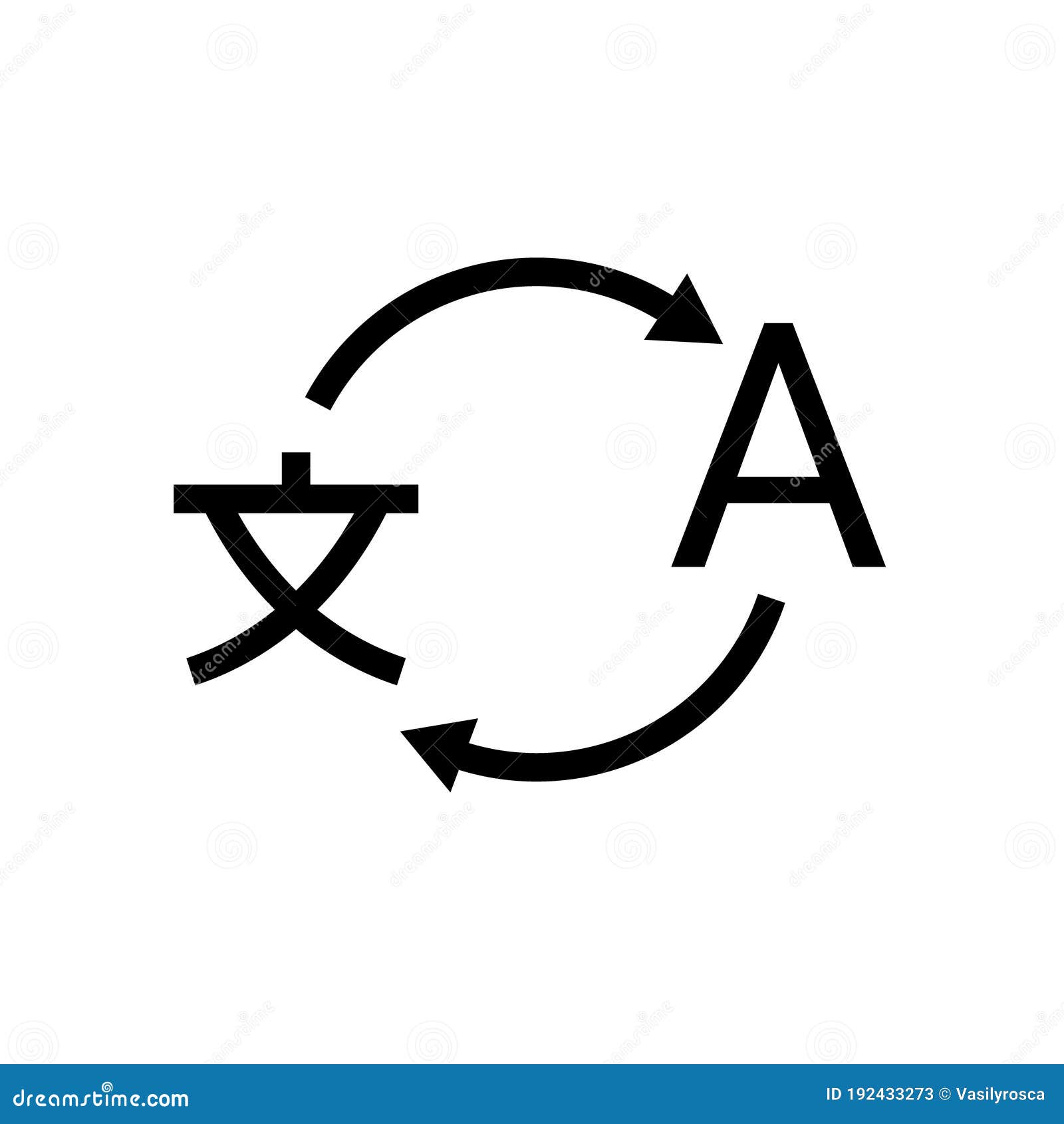 Translate Logo Icon Vector 3d Flat Cartoon Illustration Set Modern ...