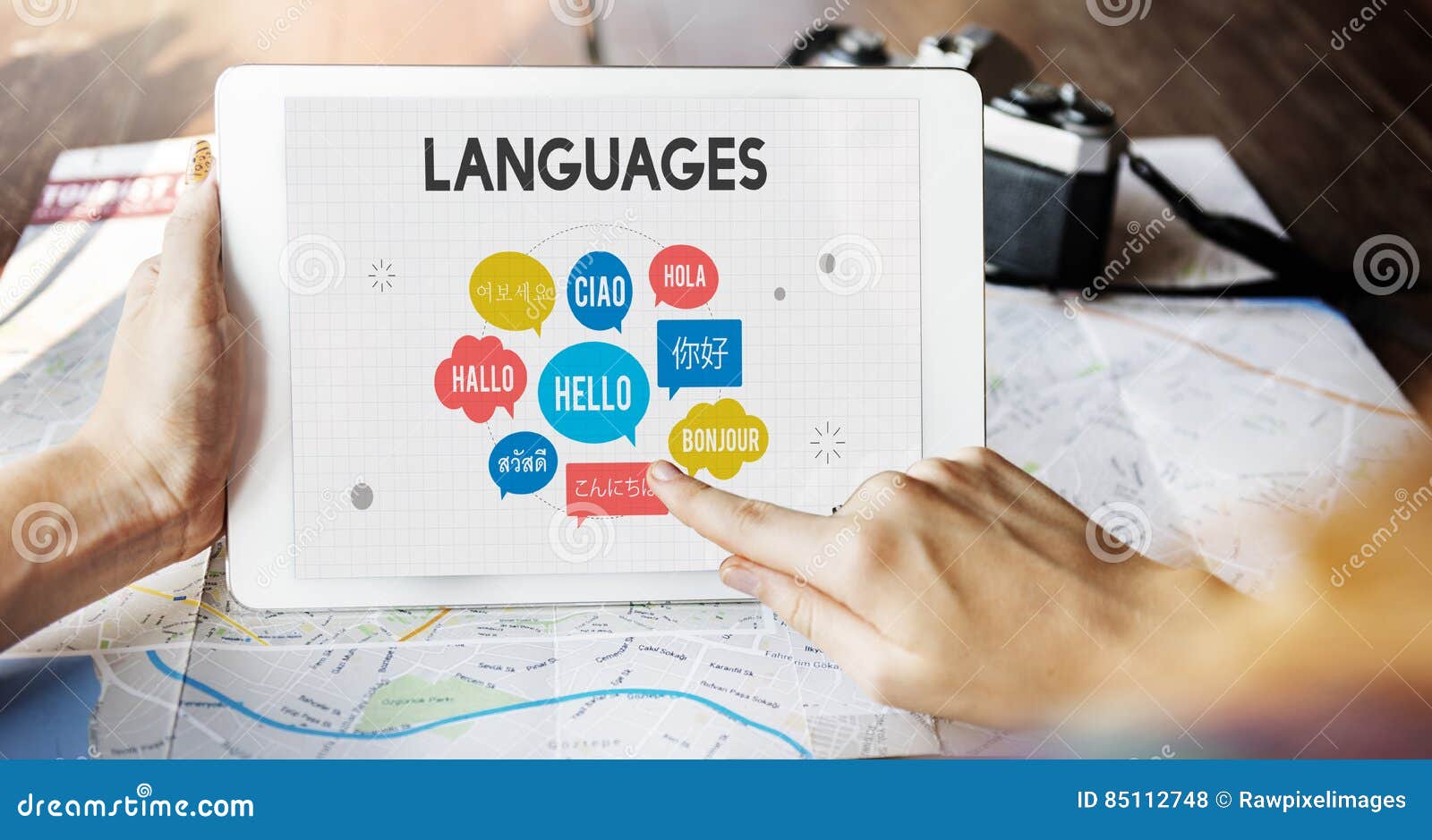 Multilingual Greetings Languages Concept Stock Photo - Image of hello ...
