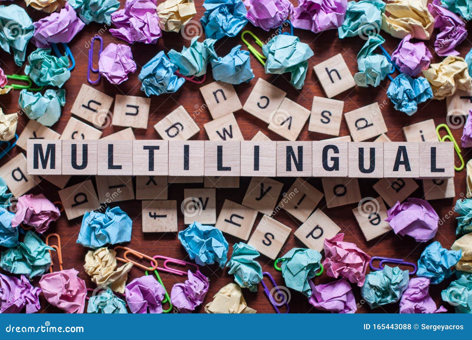 Multilingual Word Concept on Cubes Stock Photo - Image of grammar ...