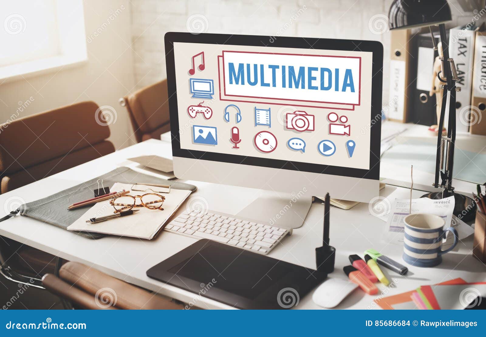 Multimedia Animation Computer Graphics Digital Concept Stock Photo ...