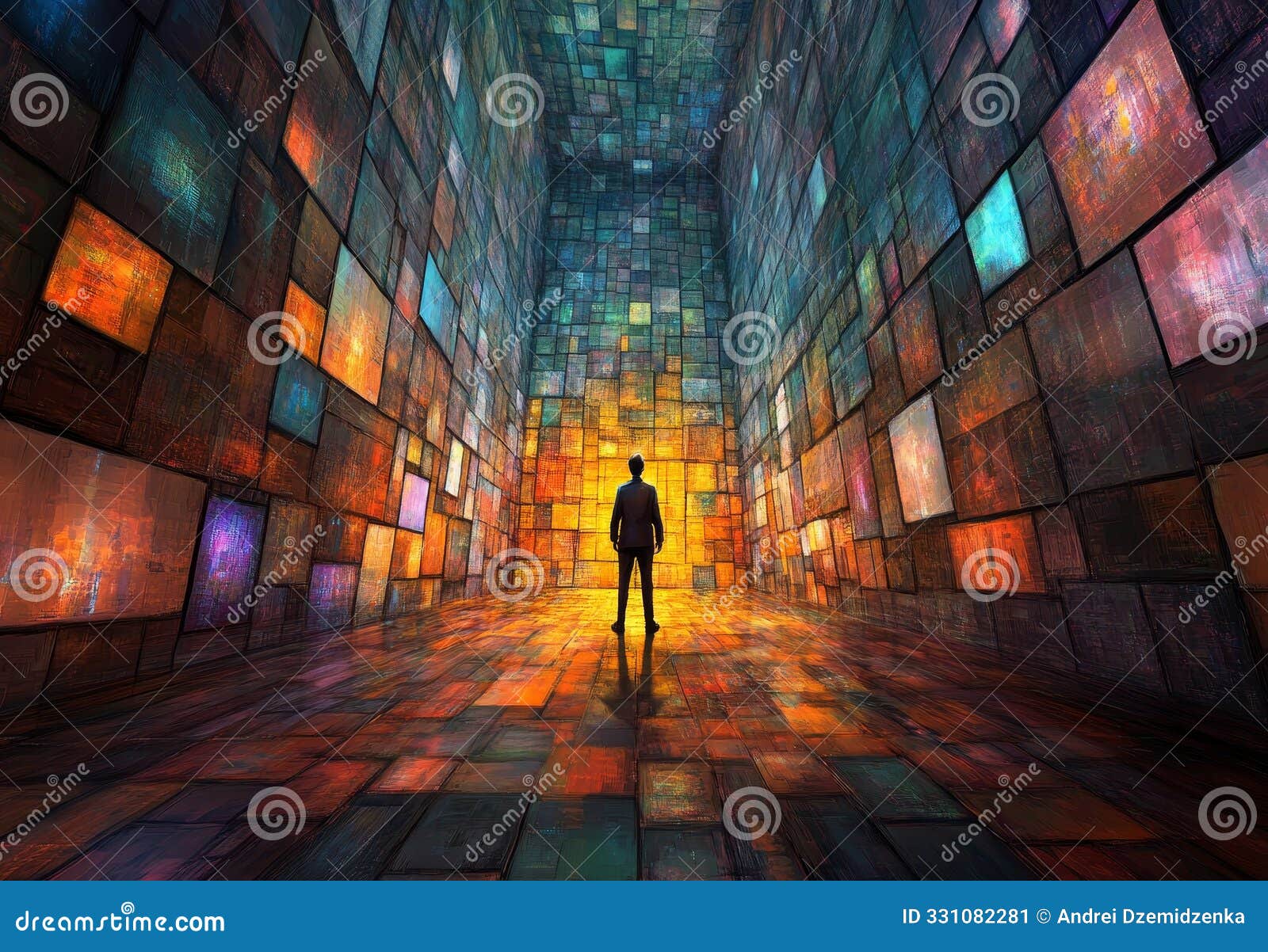A Multimedia Background Created by Different Channels of Images, Web ...