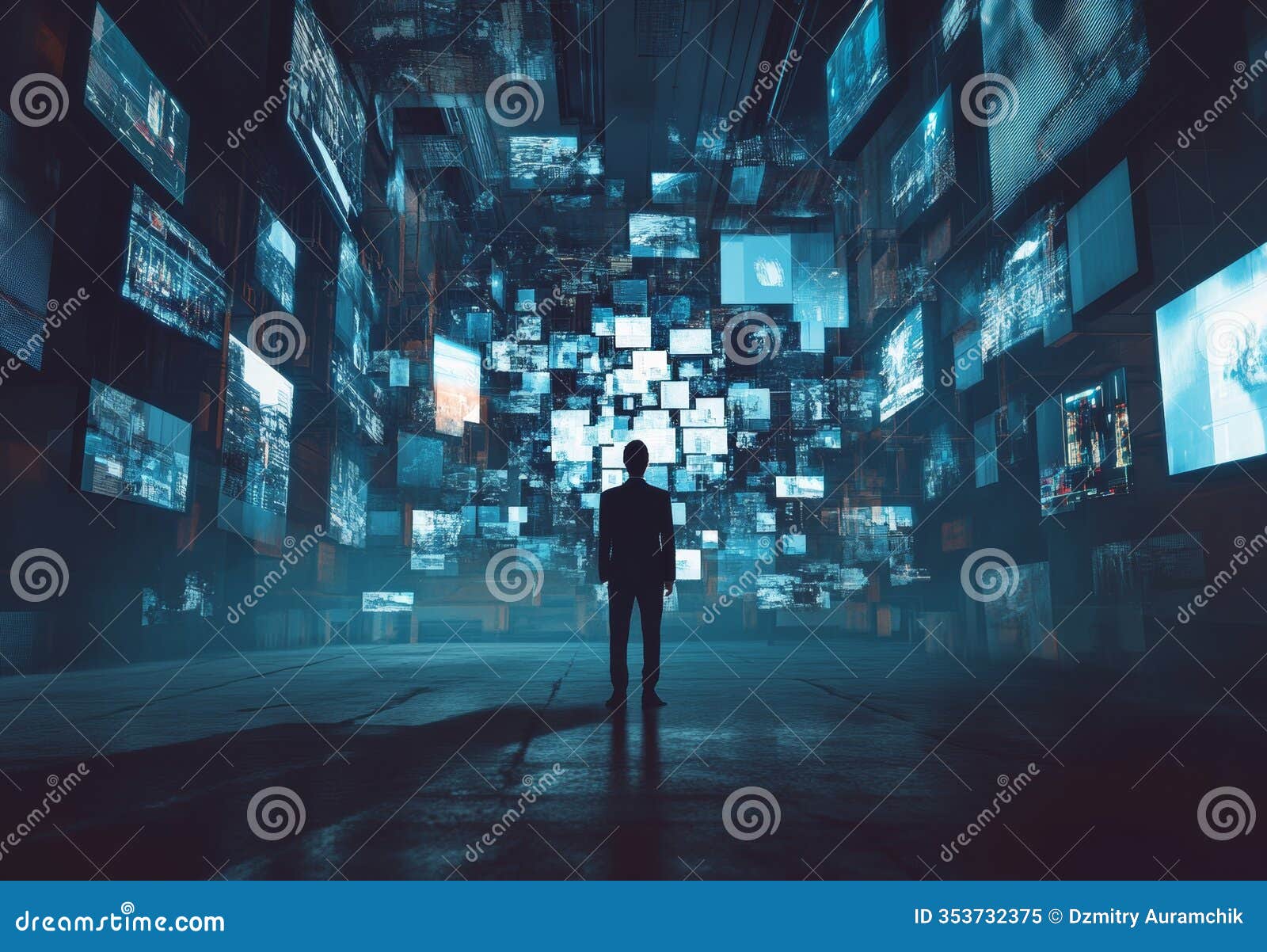 A Multimedia Background Generated by Images from Various Channels, Web ...