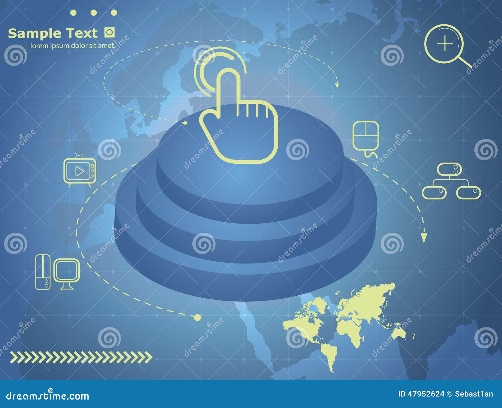 Multimedia Background stock vector. Illustration of client - 47952624