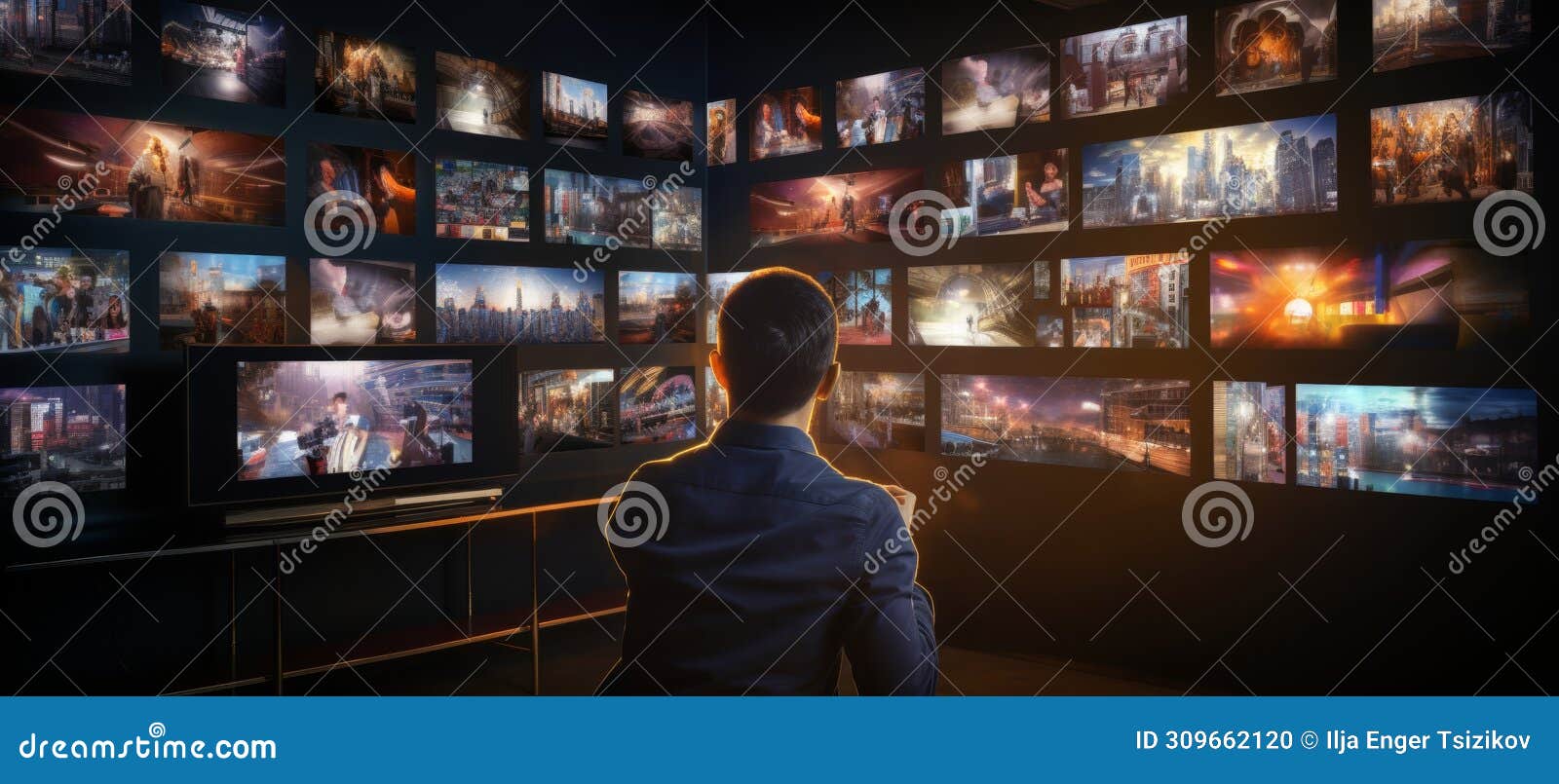 Multimedia Background with Various Web Streaming Channels for Tv and ...