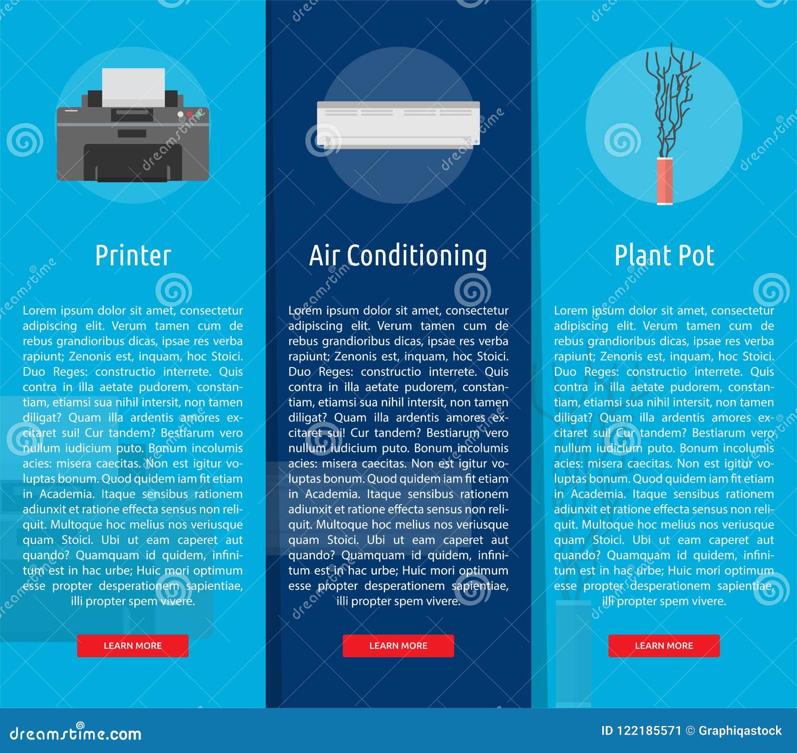 Multimedia Banner Concept stock vector. Illustration of object - 122185571